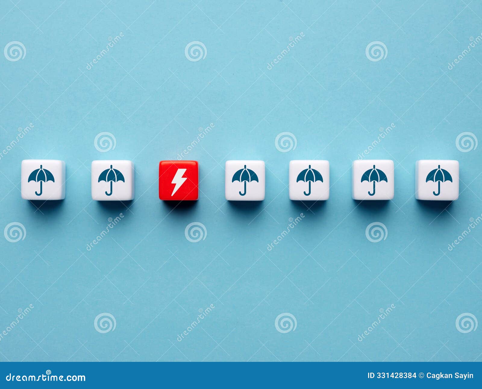 Risk and Insurance. Unsafe and Insecure Situations Stock Photo - Image ...