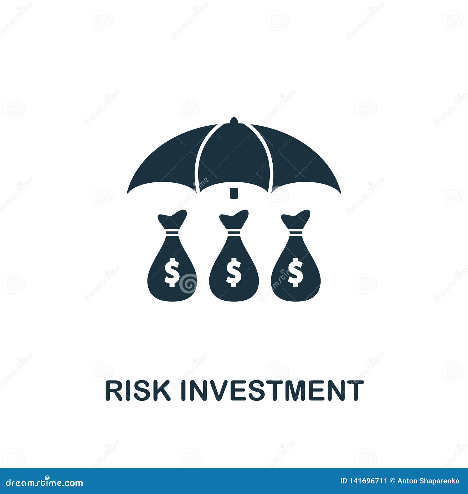 Risk Investment Icon. Creative Element Design from Risk Management ...