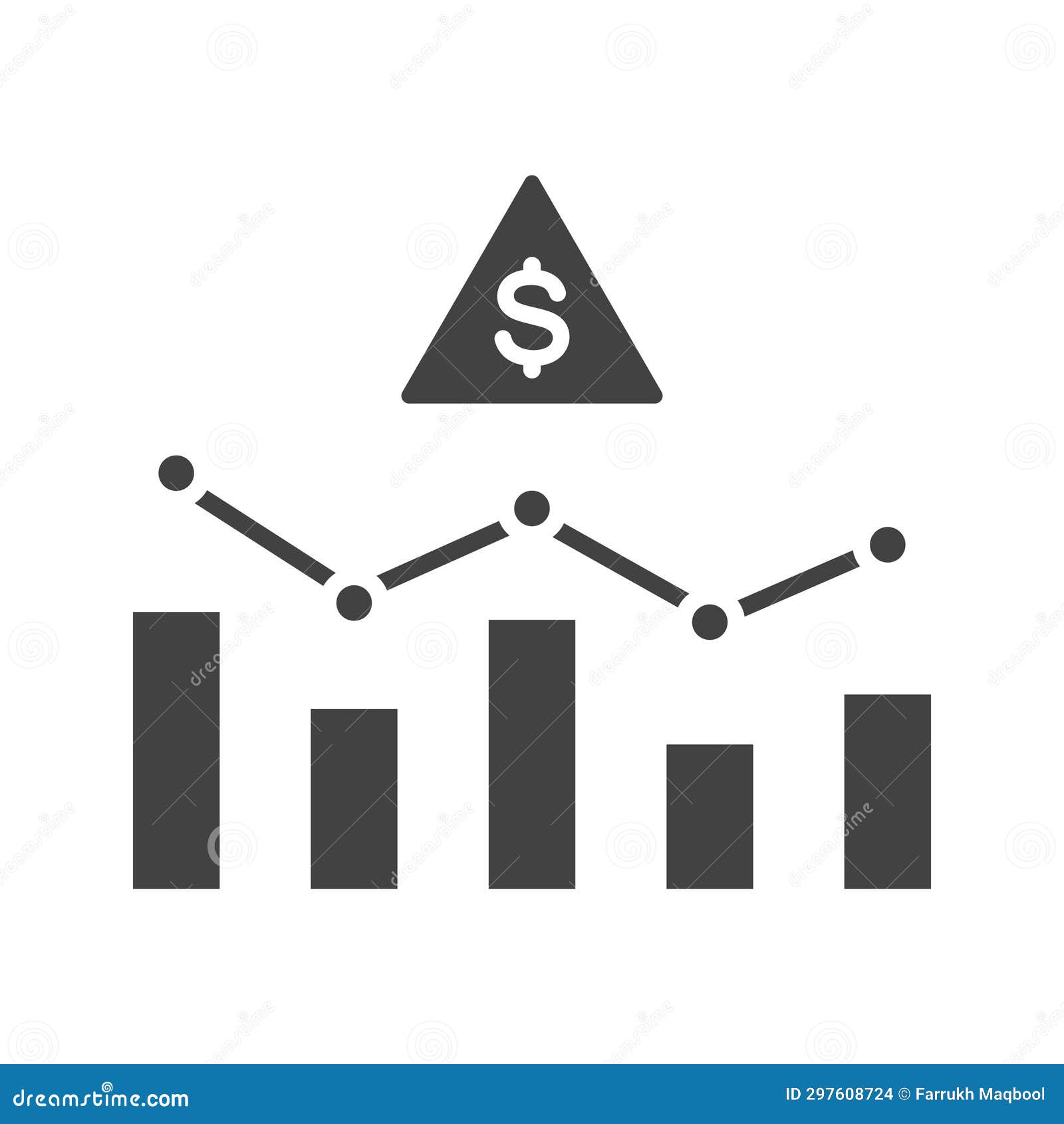 Risk Investment Icon Vector Image. Stock Illustration - Illustration of ...