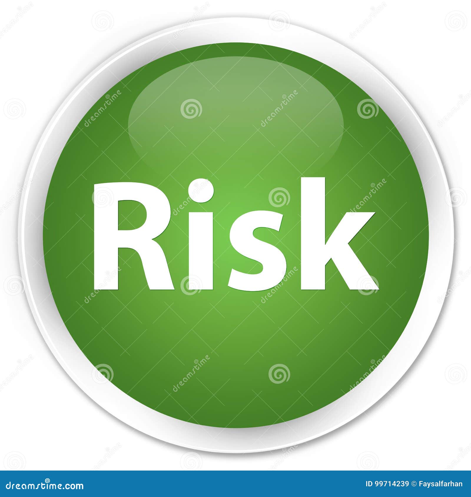 Risk Premium Soft Green Round Button Stock Illustration - Illustration ...