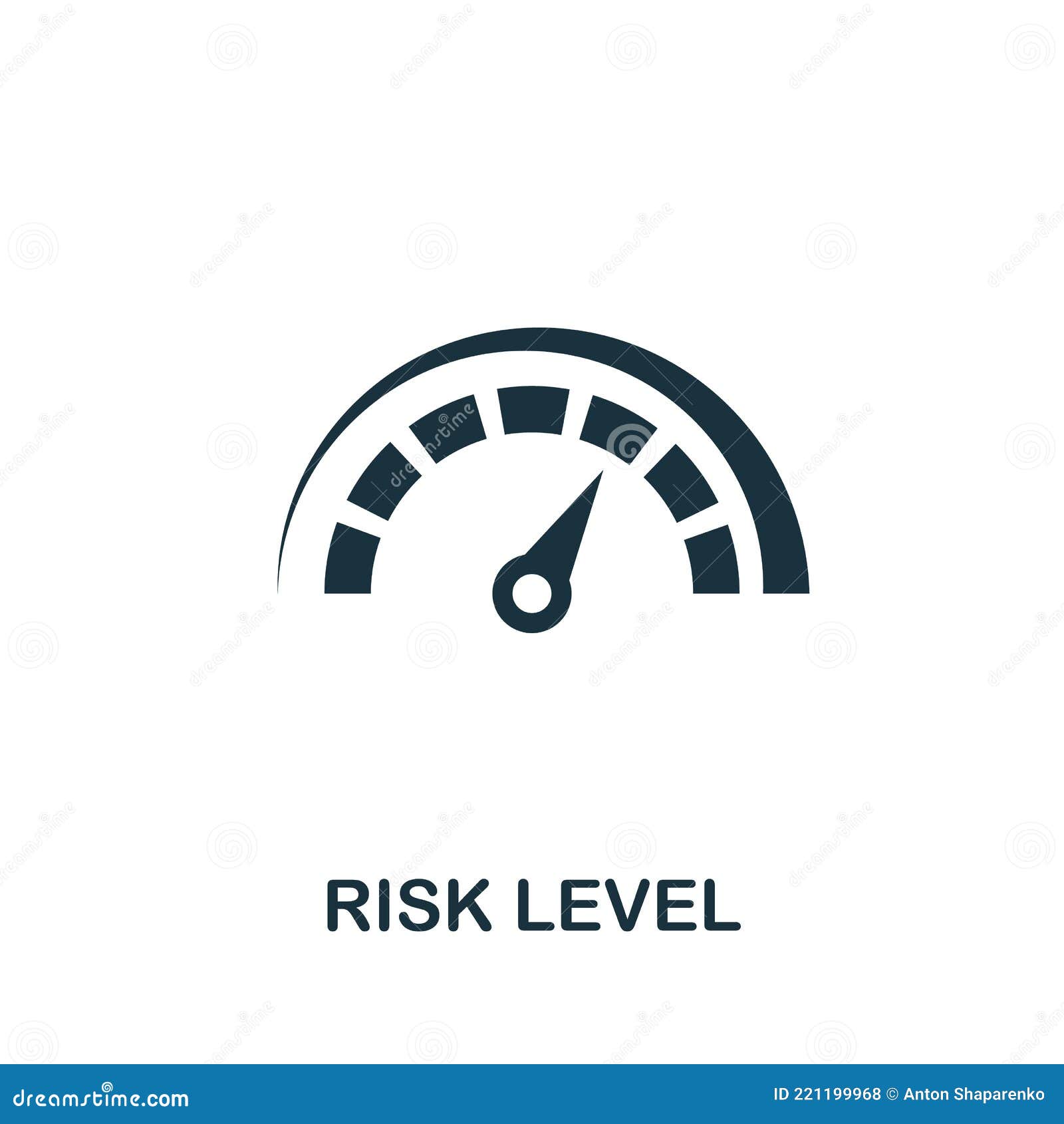 Risk Level Icon. Simple Creative Element. Filled Monochrome Risk Level ...