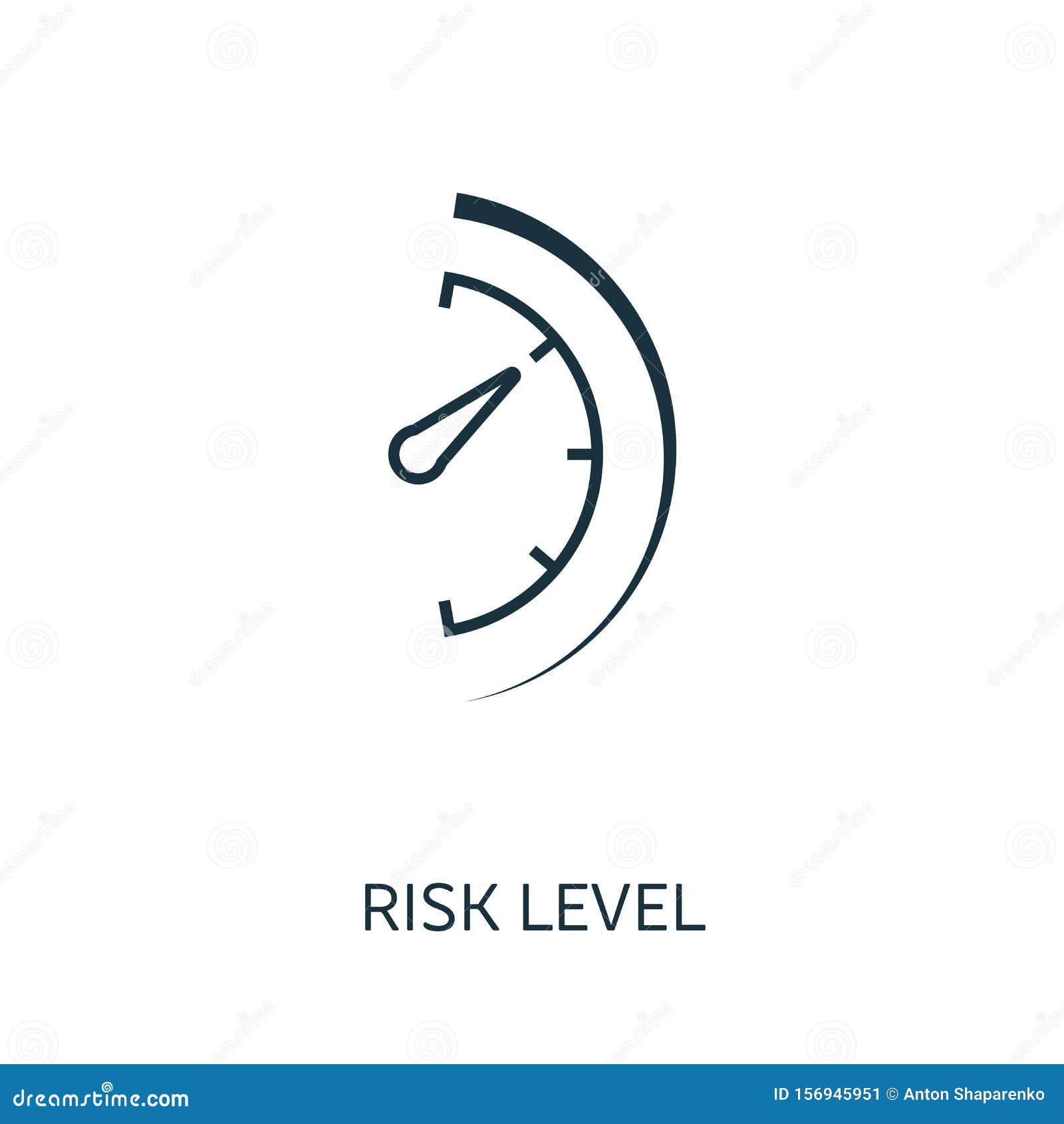 Risk Level Outline Icon. Thin Line Concept Element from Risk Management ...