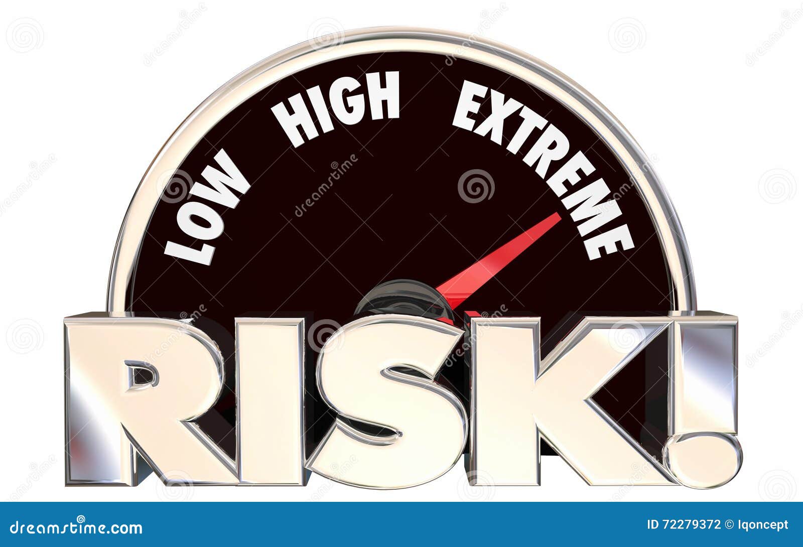 Danger Level Warning Crisis Emergency Thermometer 3d Illustration ...