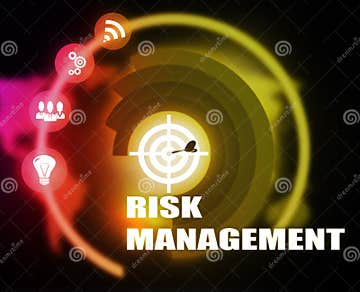 Risk Management Background Plan Color Stock Illustration - Illustration ...