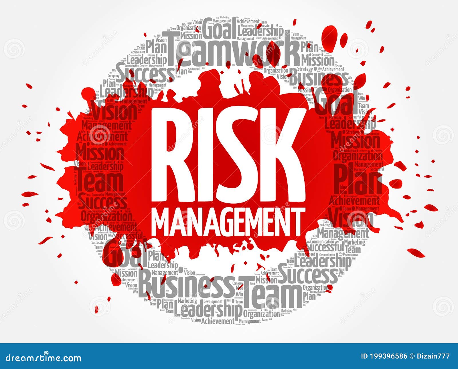 Risk Management Circle Word Cloud Stock Illustration - Illustration of ...