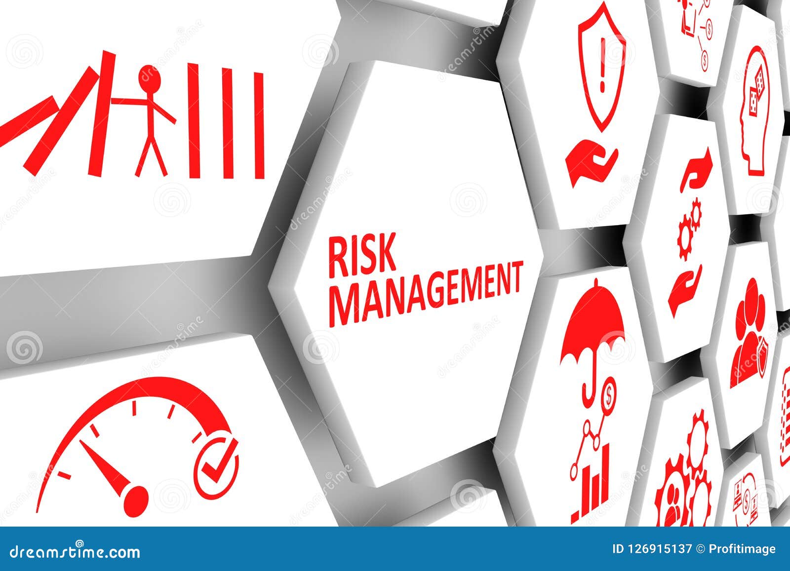 RISK MANAGEMENT Concept Cell Background Stock Illustration ...