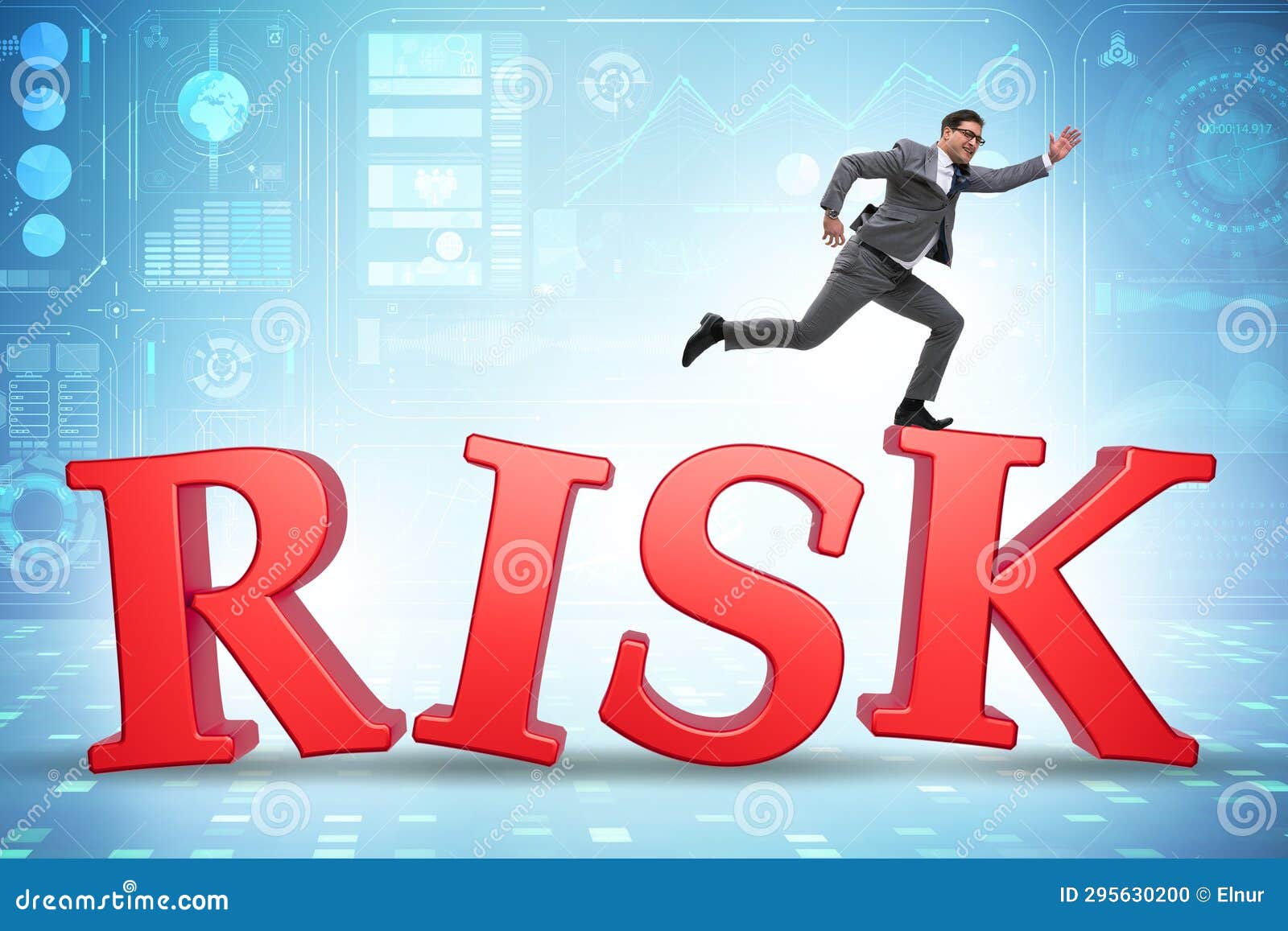 Risk Management Concept with Letters Stock Photo - Image of businessman ...