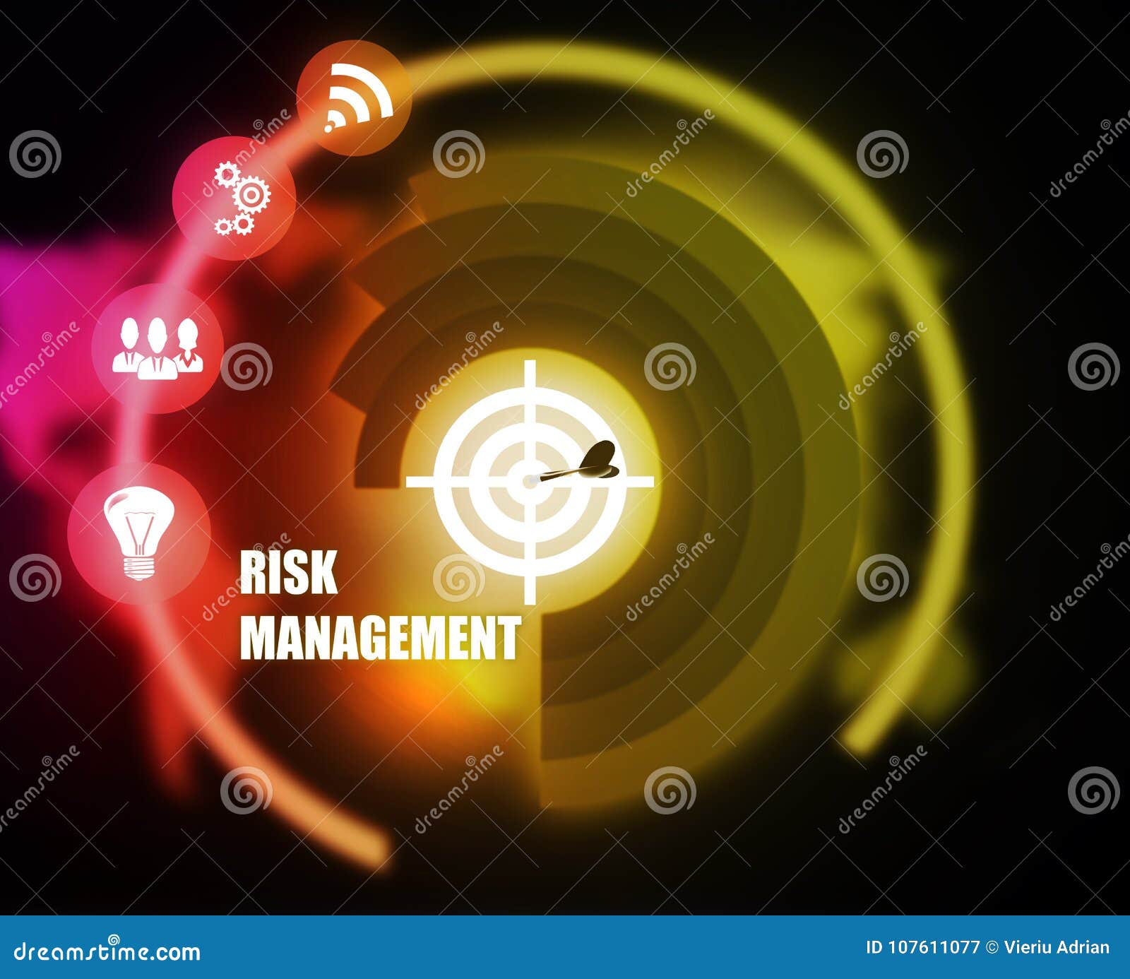 Risk Management Concept Plan Graphic Stock Illustration - Illustration ...
