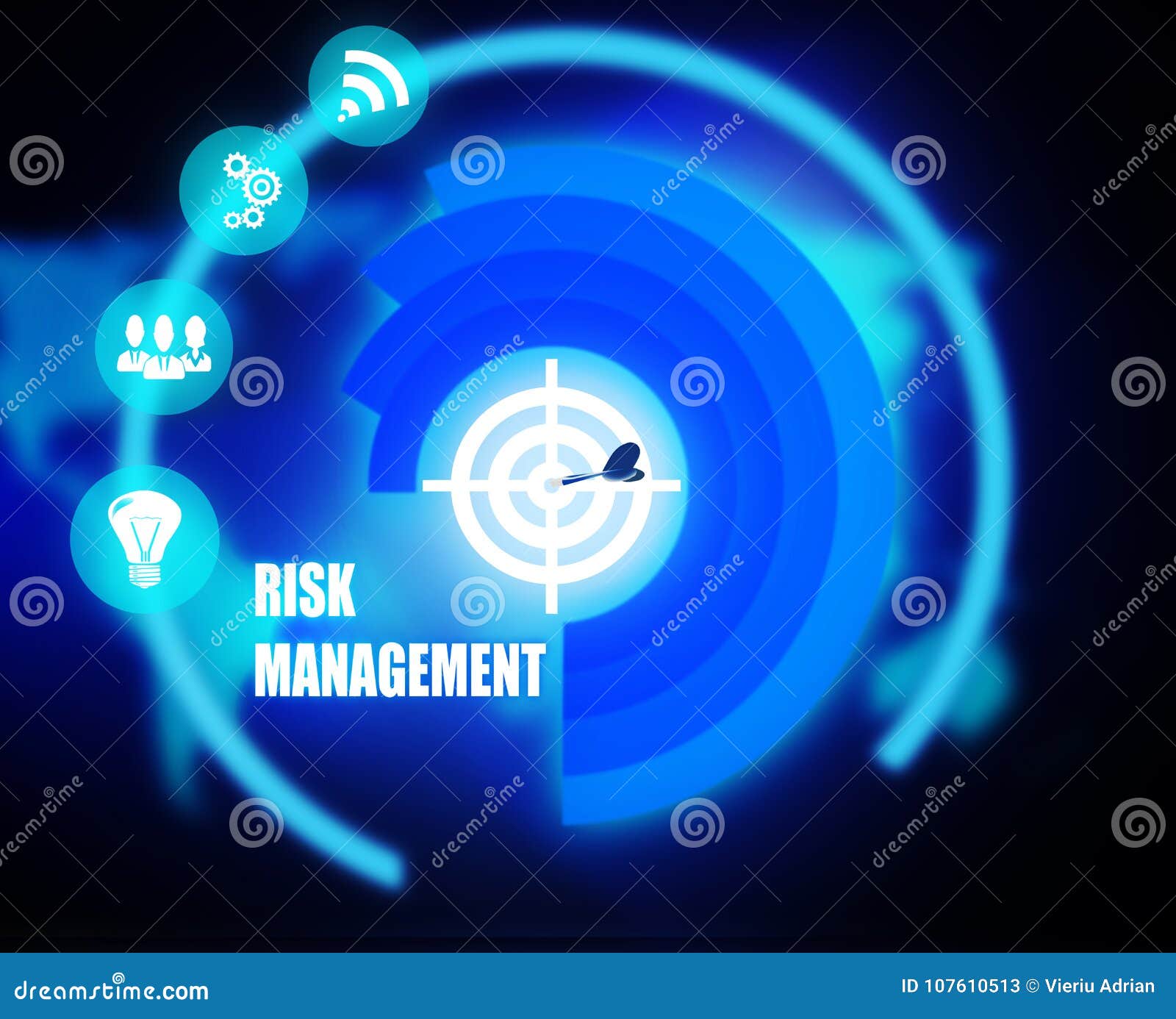 Risk Management Concept Plan Graphic Stock Illustration - Illustration ...