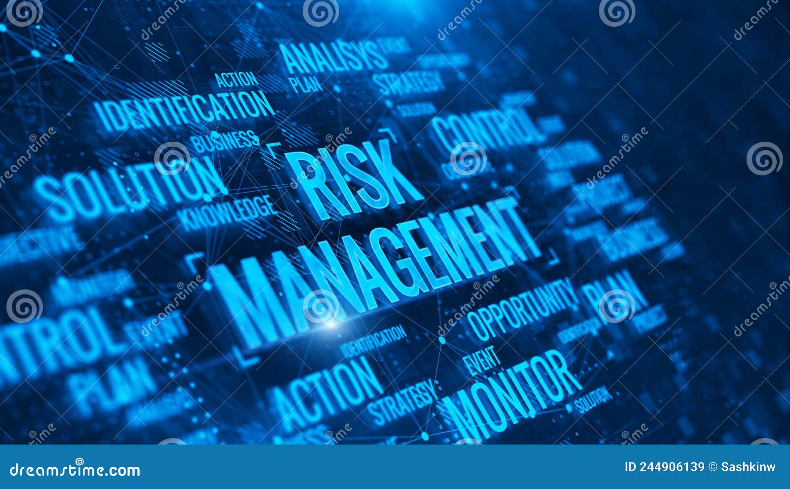 Risk Management Concept. Risk Management with Words Stock Illustration ...