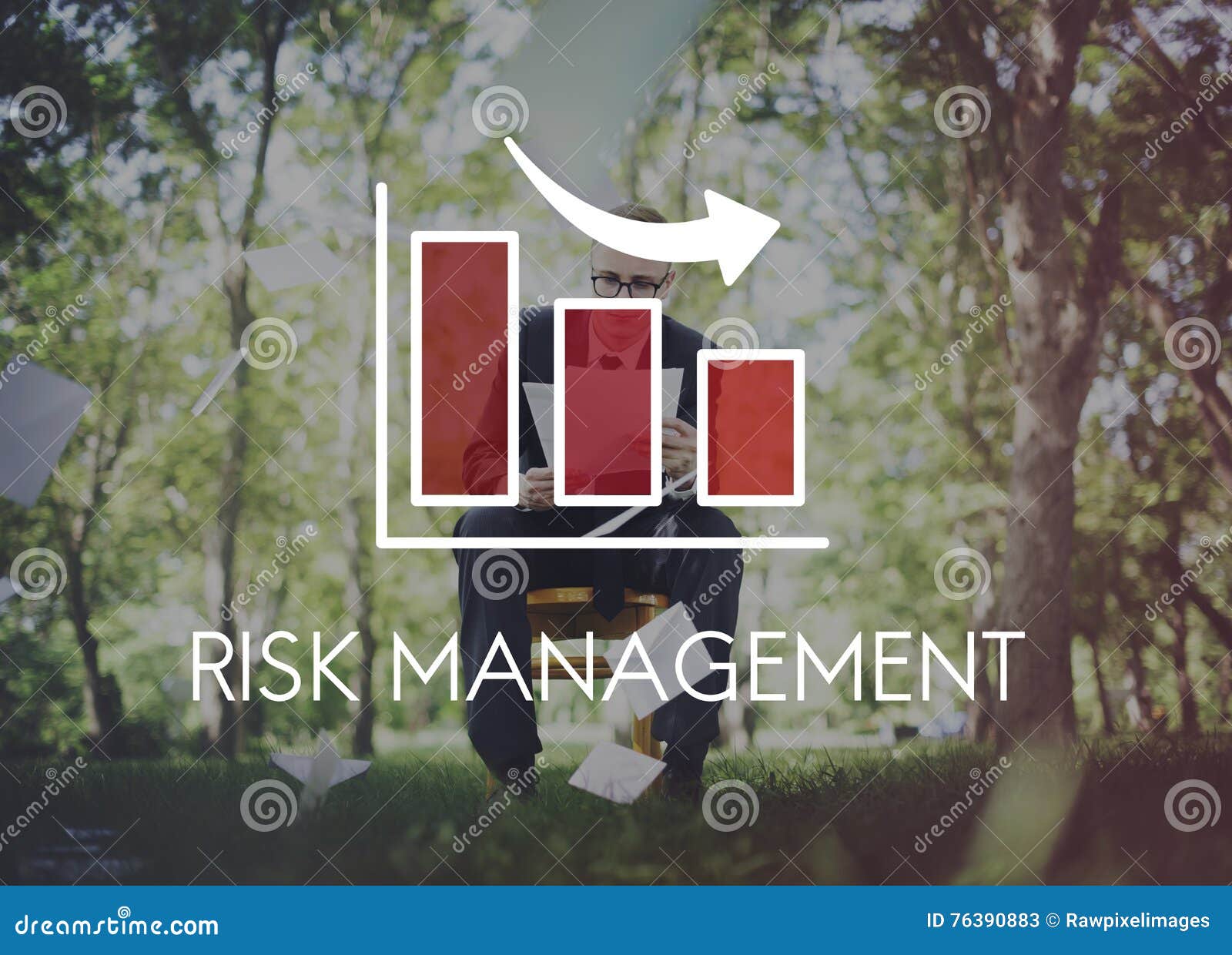 Risk Management Diagram Graph Arrow Concept Stock Image - Image of ...