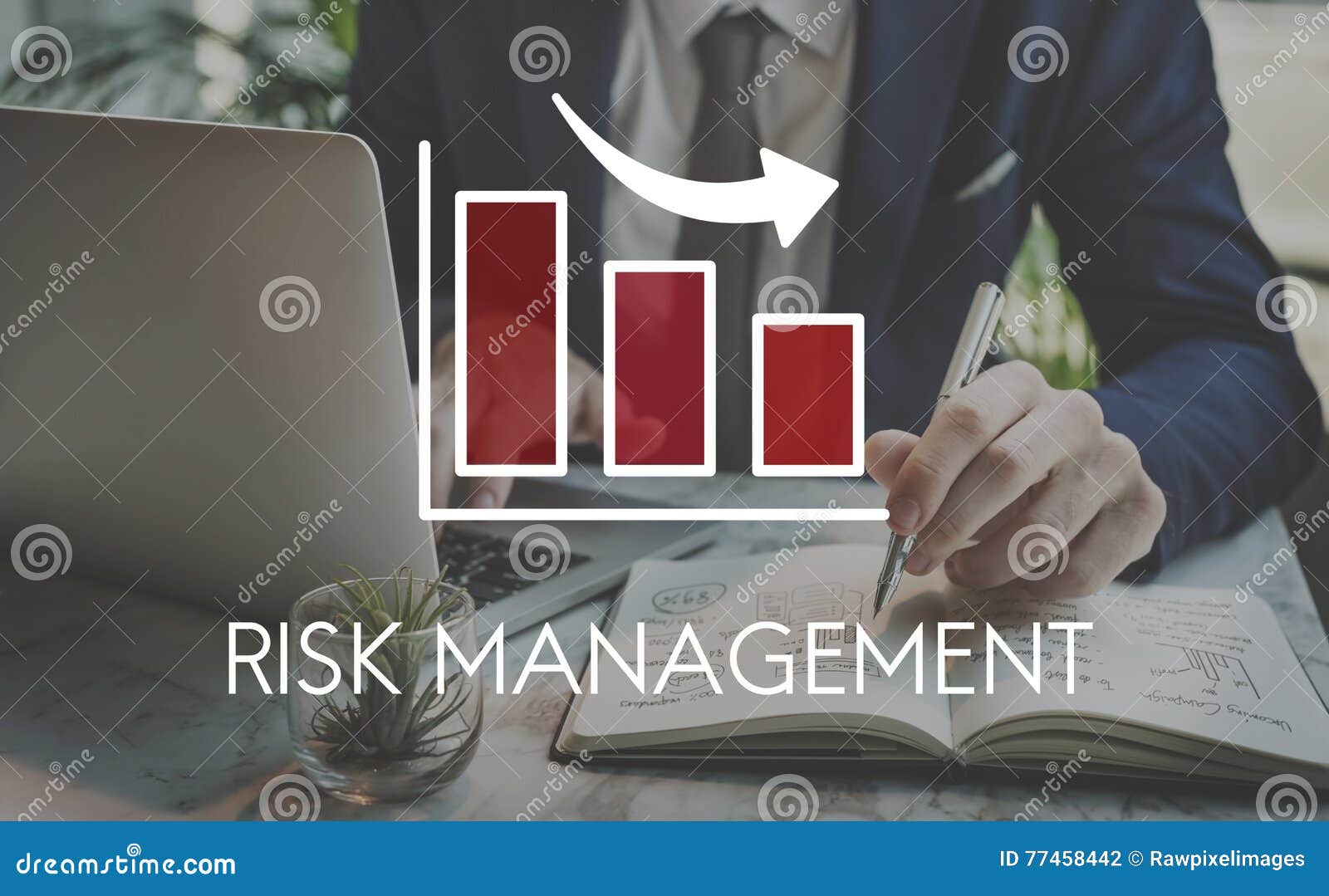 Risk Management Diagram Graph Arrow Concept Stock Photo - Image of ...
