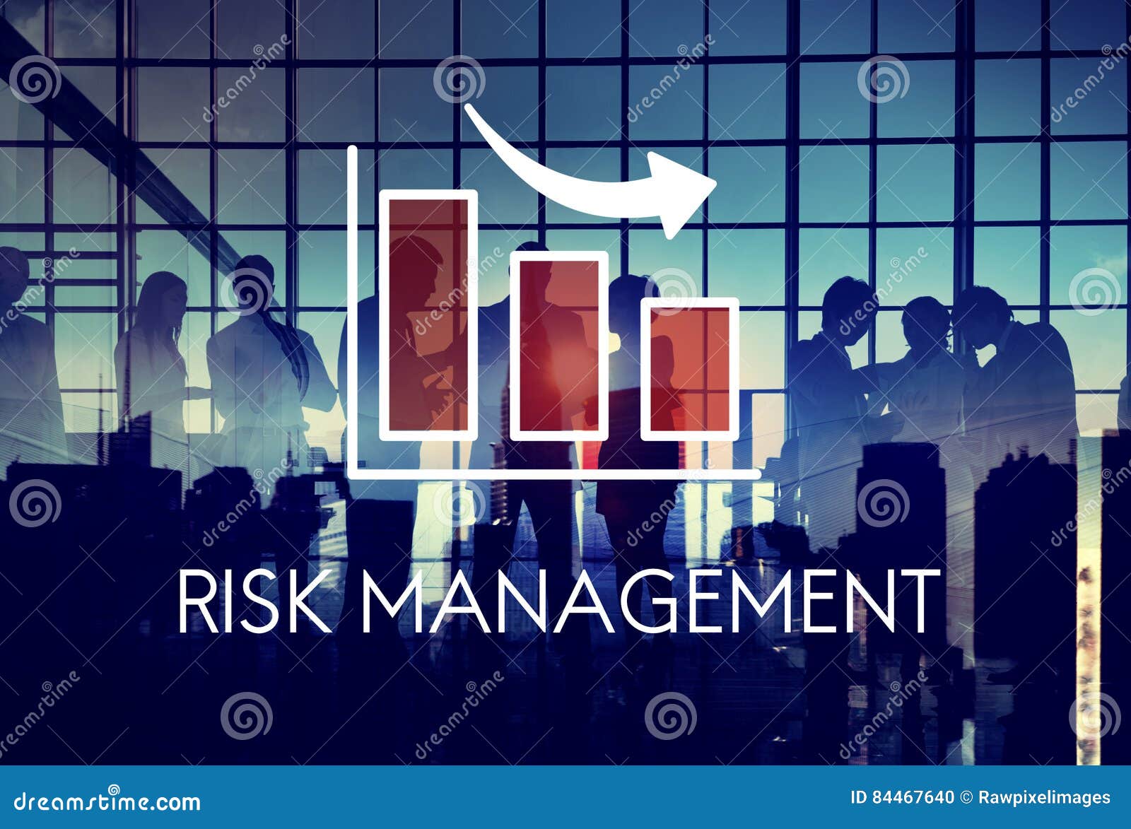 Risk Management Diagram Graph Arrow Concept Stock Photo - Image of ...