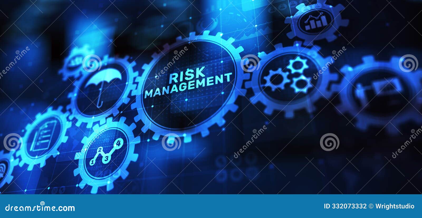 Risk Management Forecasting Evaluation Financial Business Concept on ...