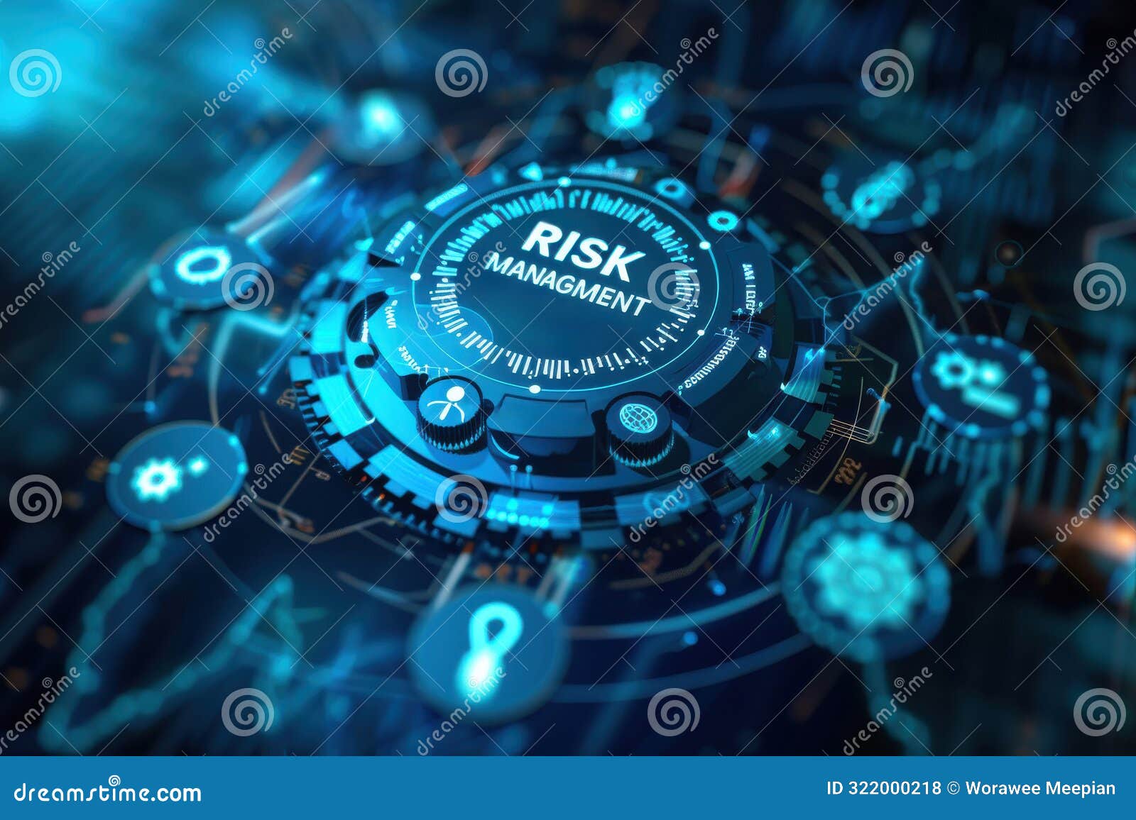 Risk Management Forecasting Evaluation Financial Concept. Background ...