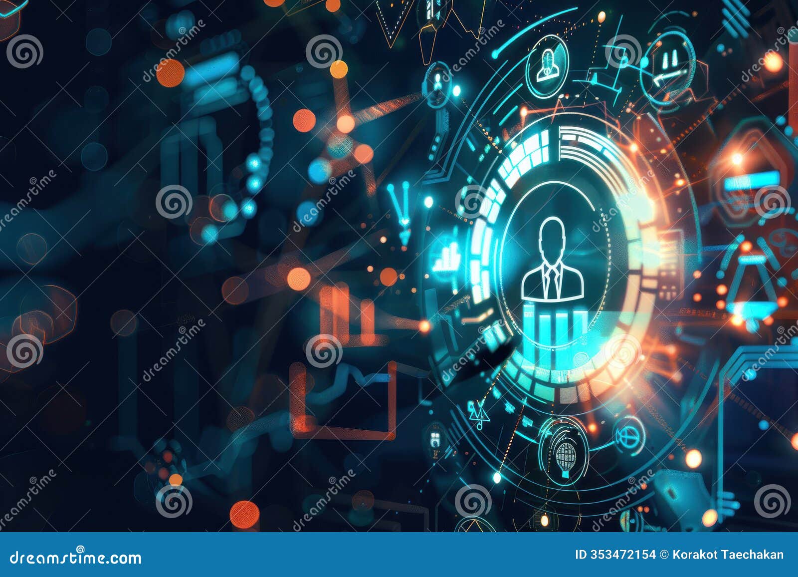 Risk Management Forecasting Evaluation Financial Concept. Background ...