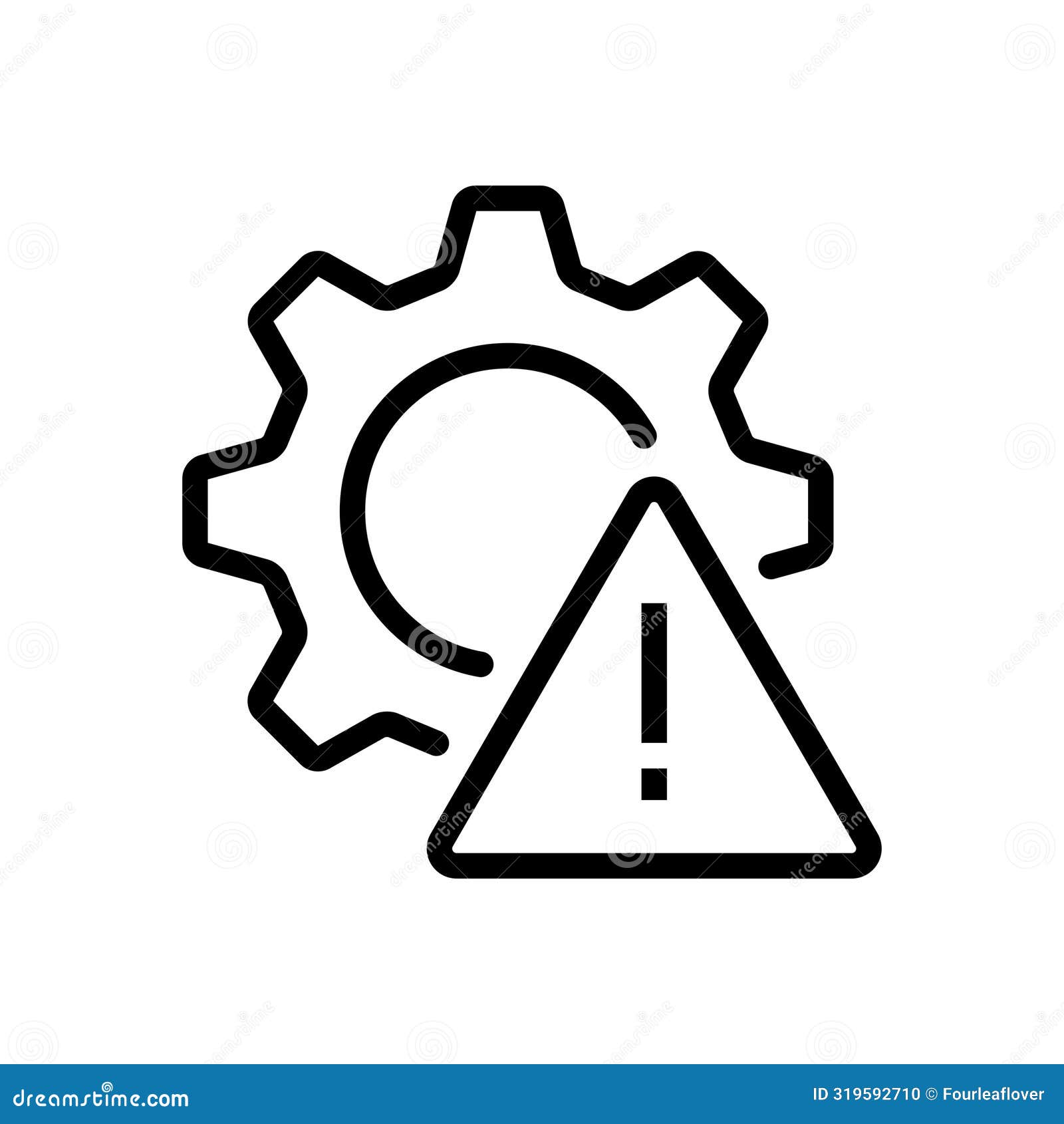 Risk Management Icon. Outline Style Vector Illustration Stock Vector ...