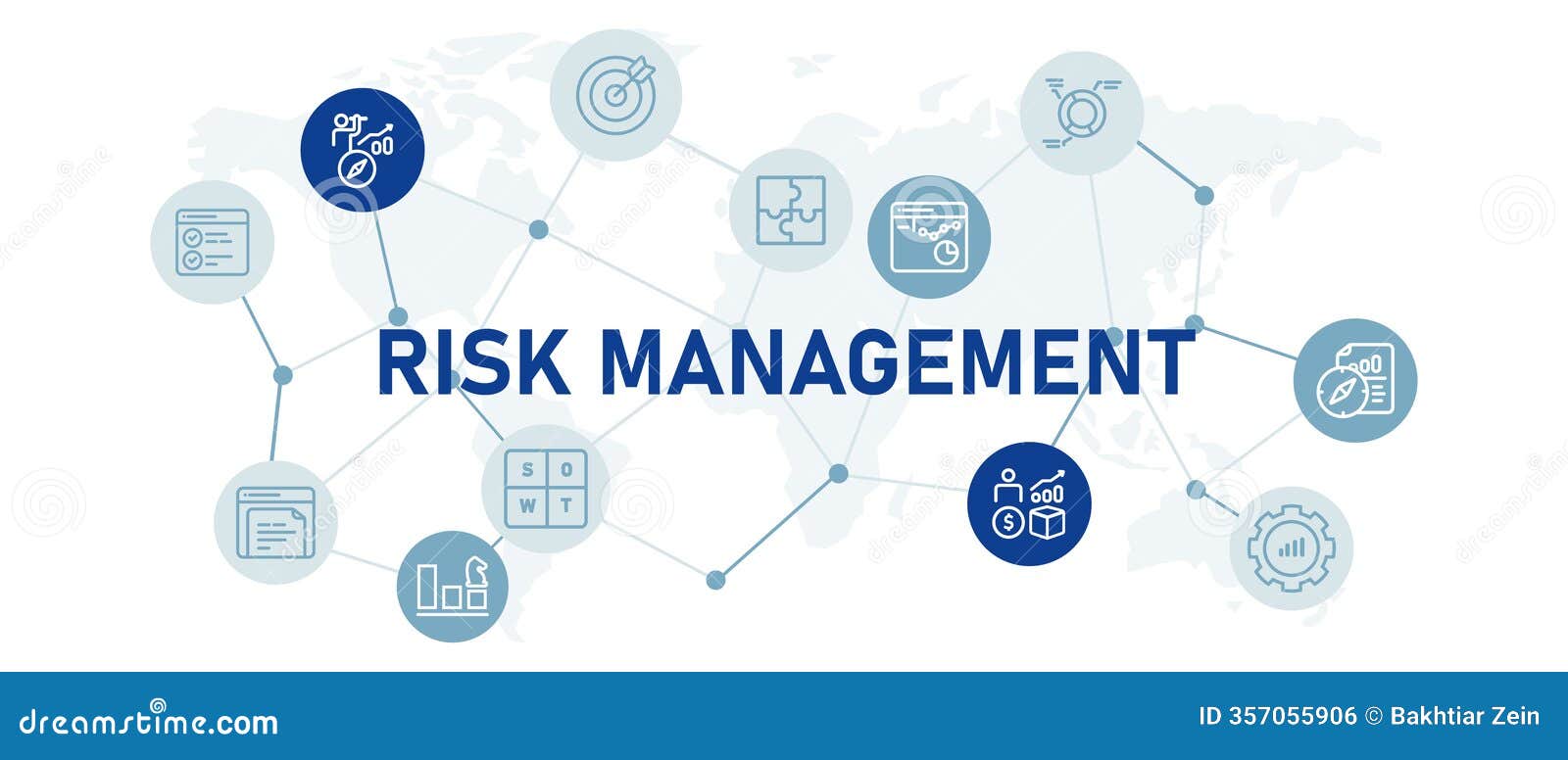 Risk Management Icon Set Business Maintainability Solution Reporting ...
