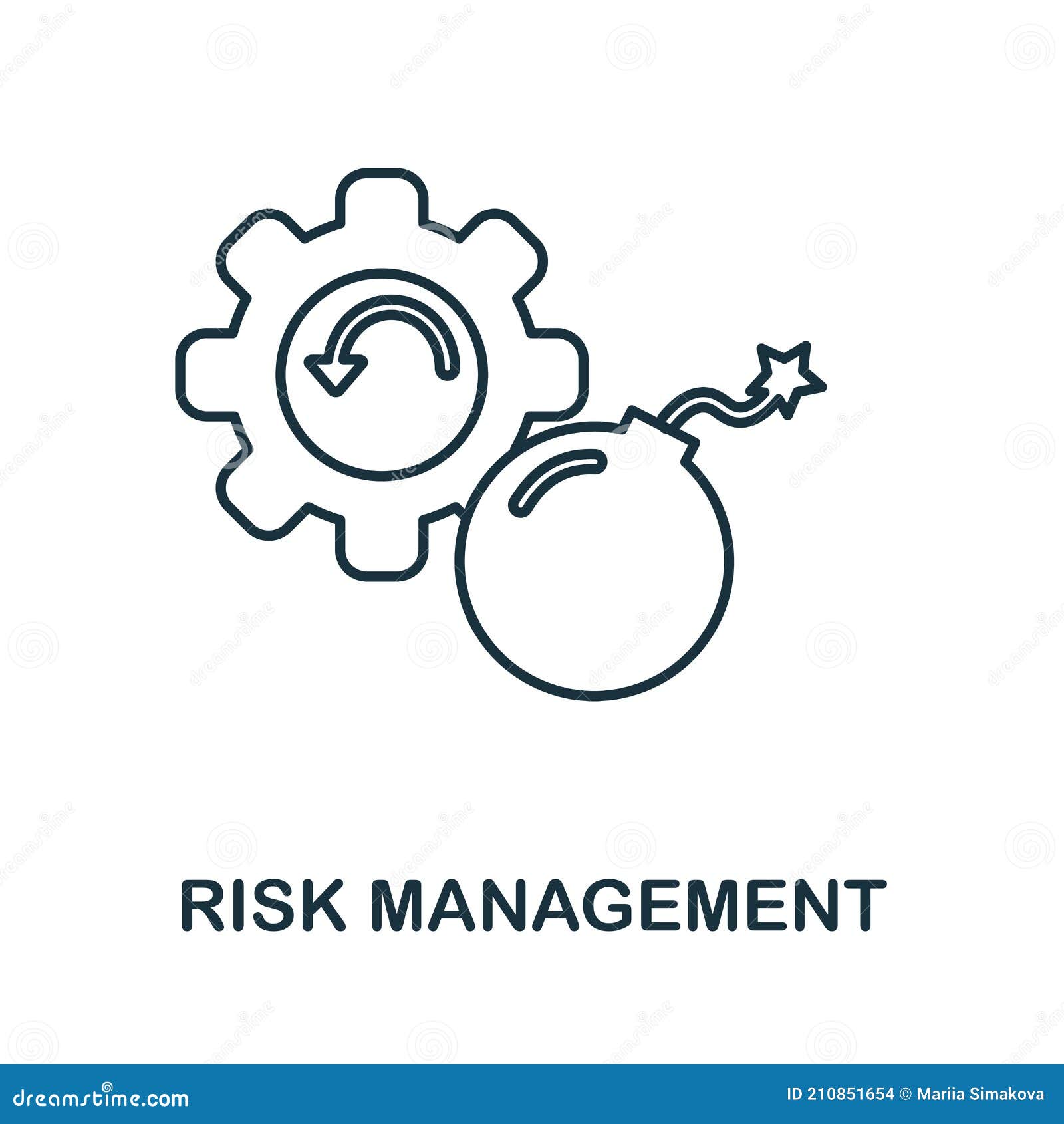 Risk Management Icon. Simple Element from Management Collection ...