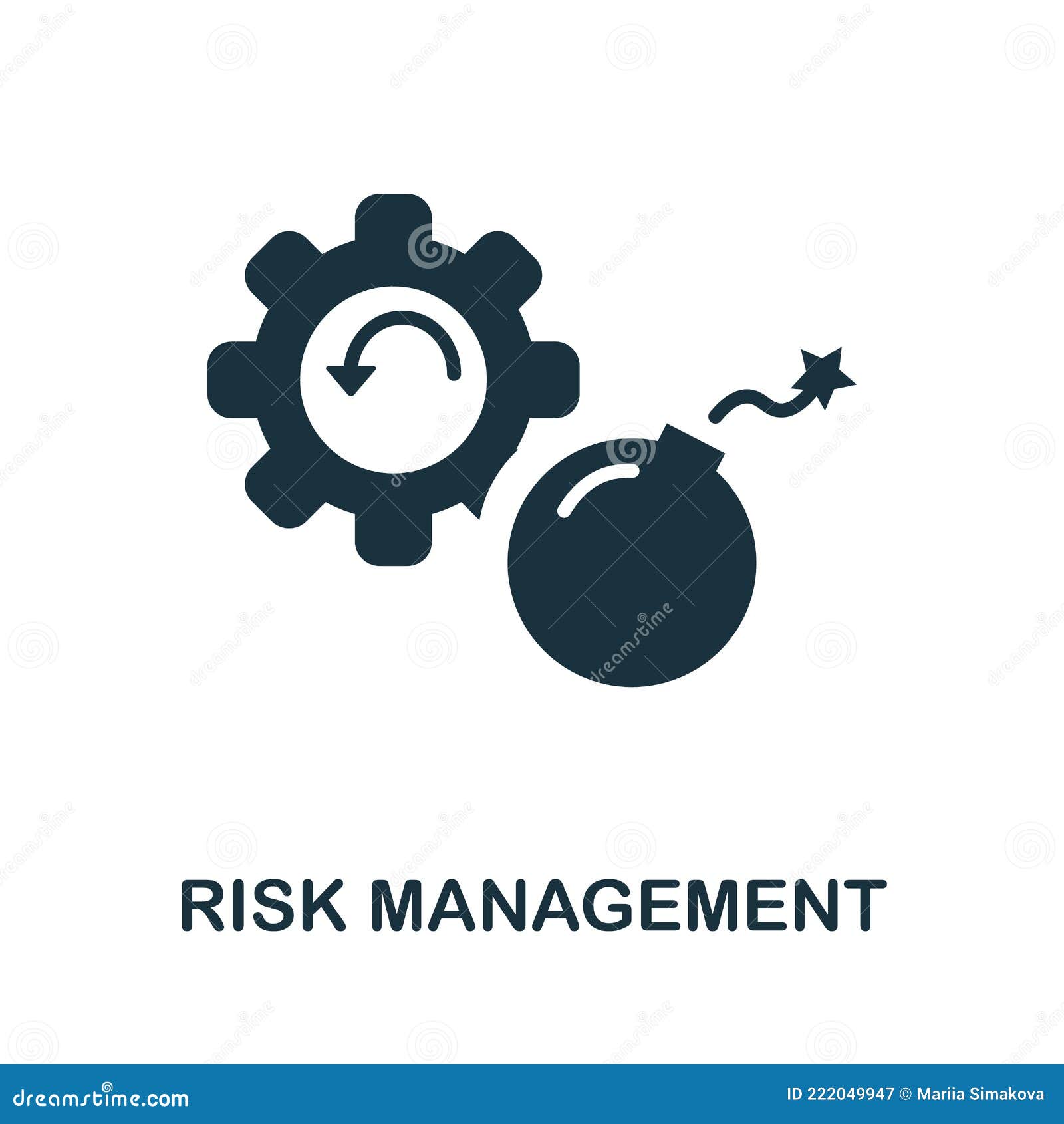Risk Management Icon. Simple Element from Management Collection ...