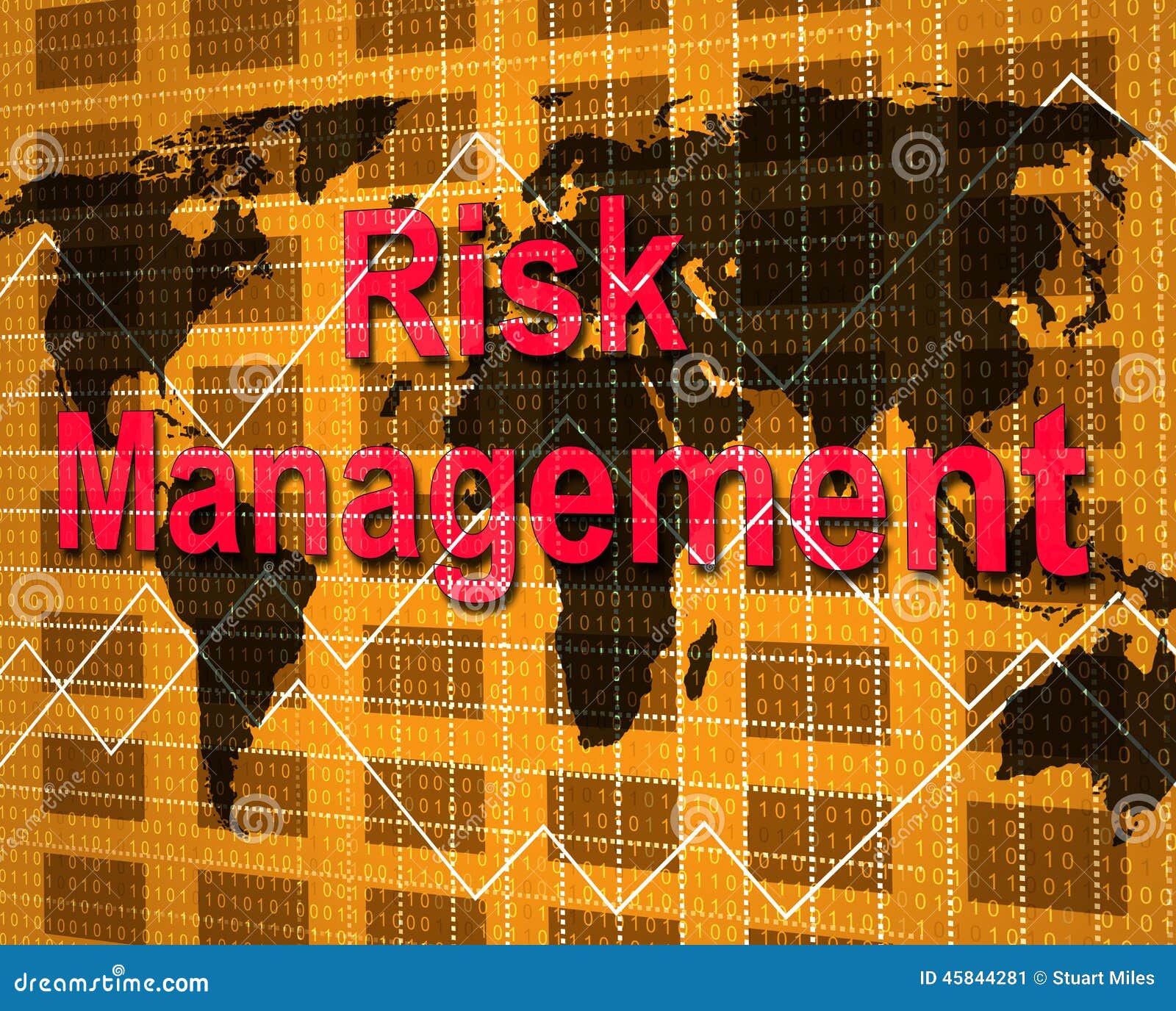 Risk Management Indicates Hazard Danger and Unsteady Stock Illustration ...