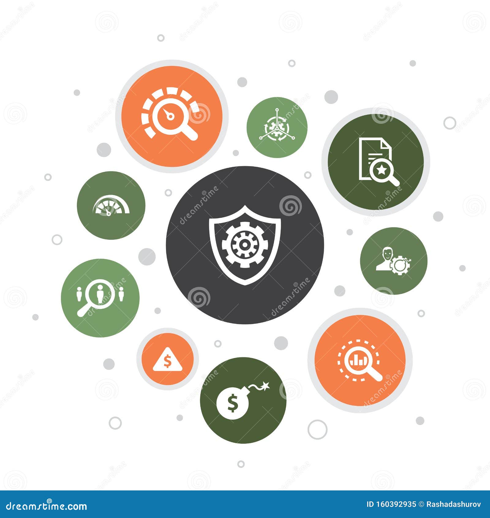 Risk Management Infographic 10 Steps Stock Vector - Illustration of ...