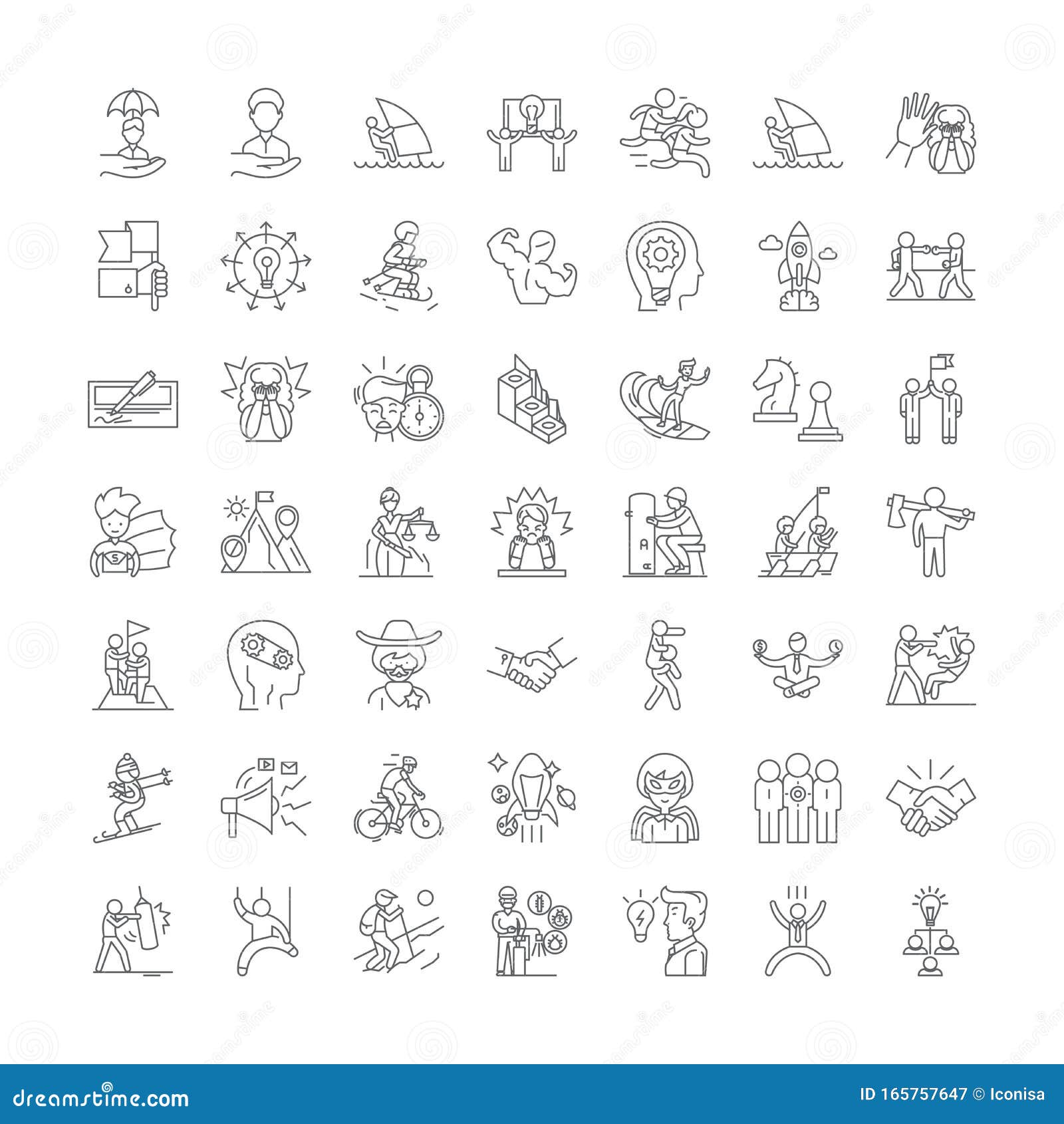 Risk Management Linear Icons, Signs, Symbols Vector Line Illustration ... Risk Management Linear Icons, Signs, Symbols Vector Line Illustration ...