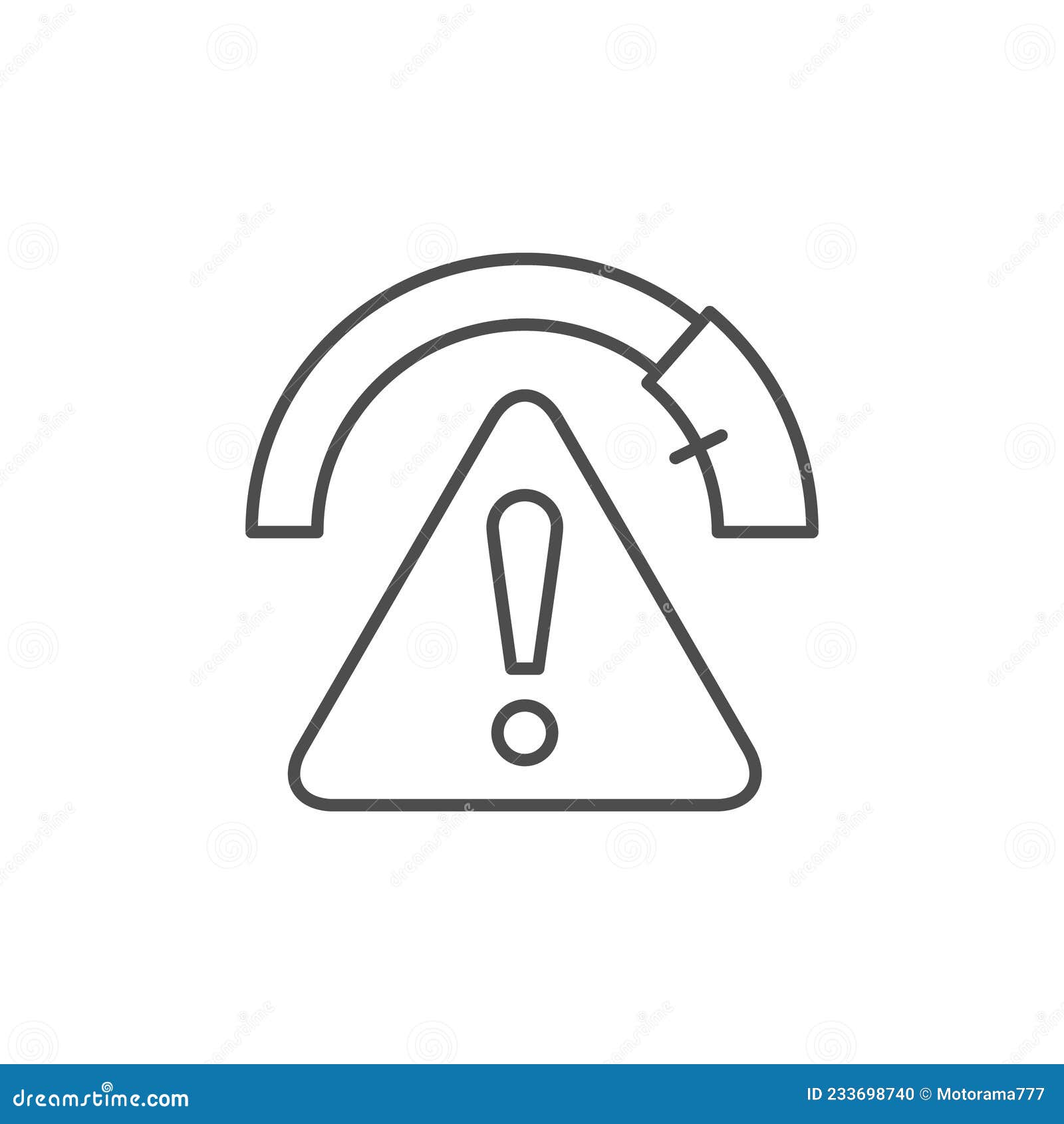 Risk Management Line Outline Icon Stock Vector - Illustration of risk ...