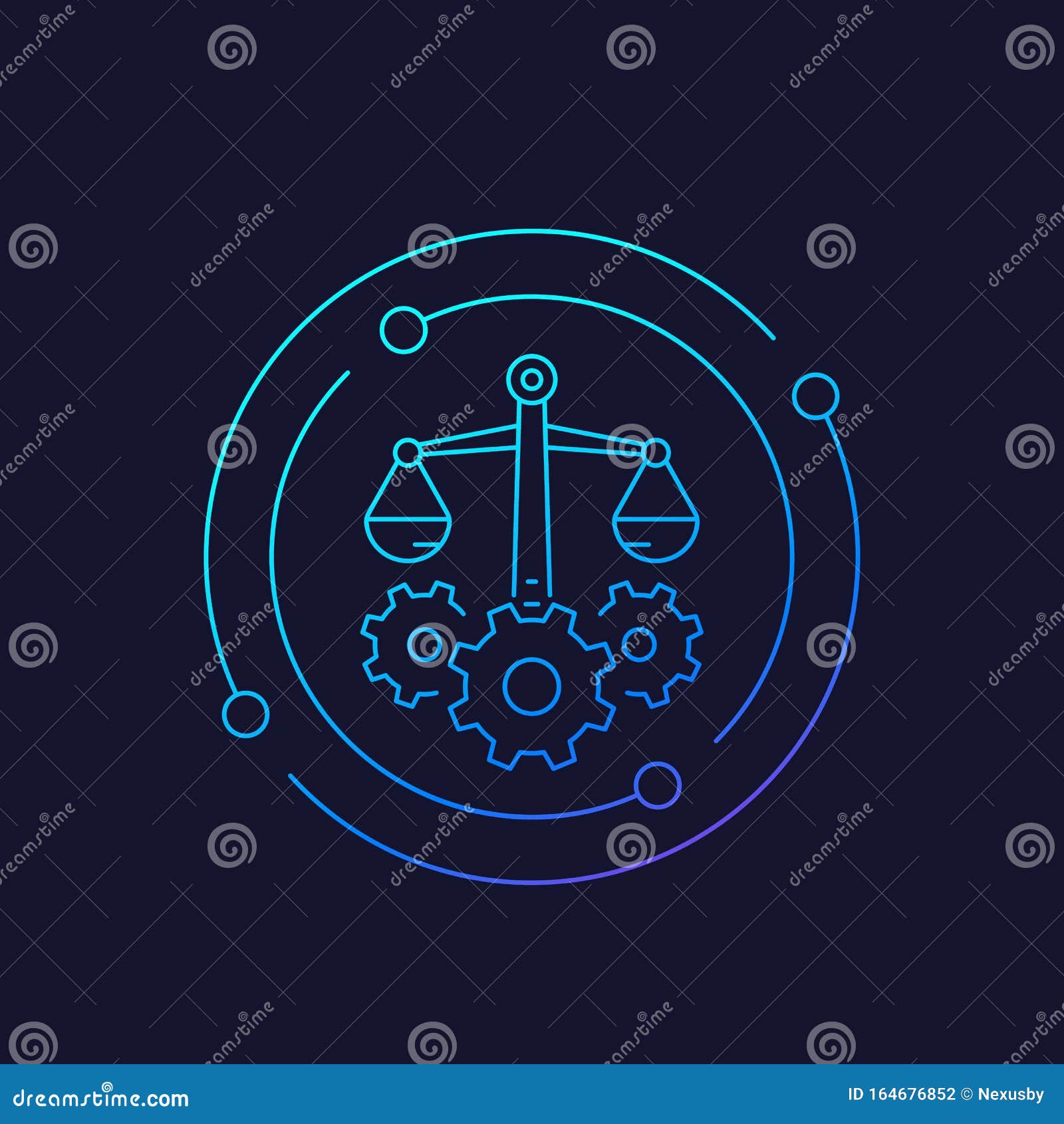 Risk Management, Linear Icon Stock Vector - Illustration of solution ...