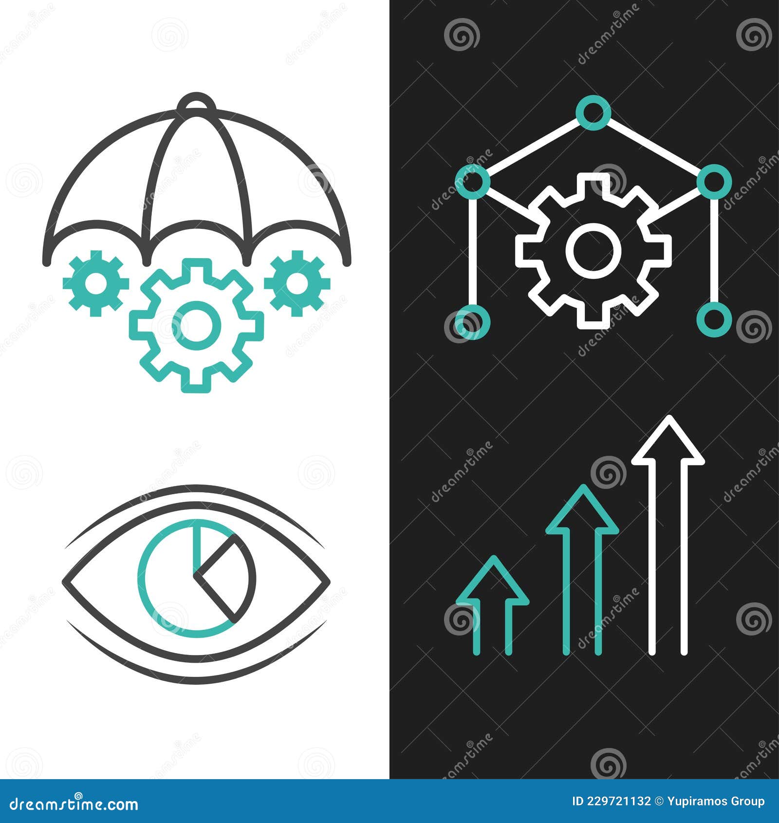 Risk management protection stock vector. Illustration of caution ...
