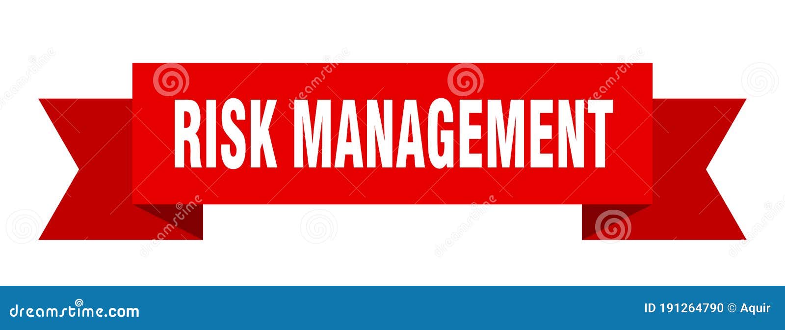Risk management ribbon. stock vector. Illustration of design - 191264790