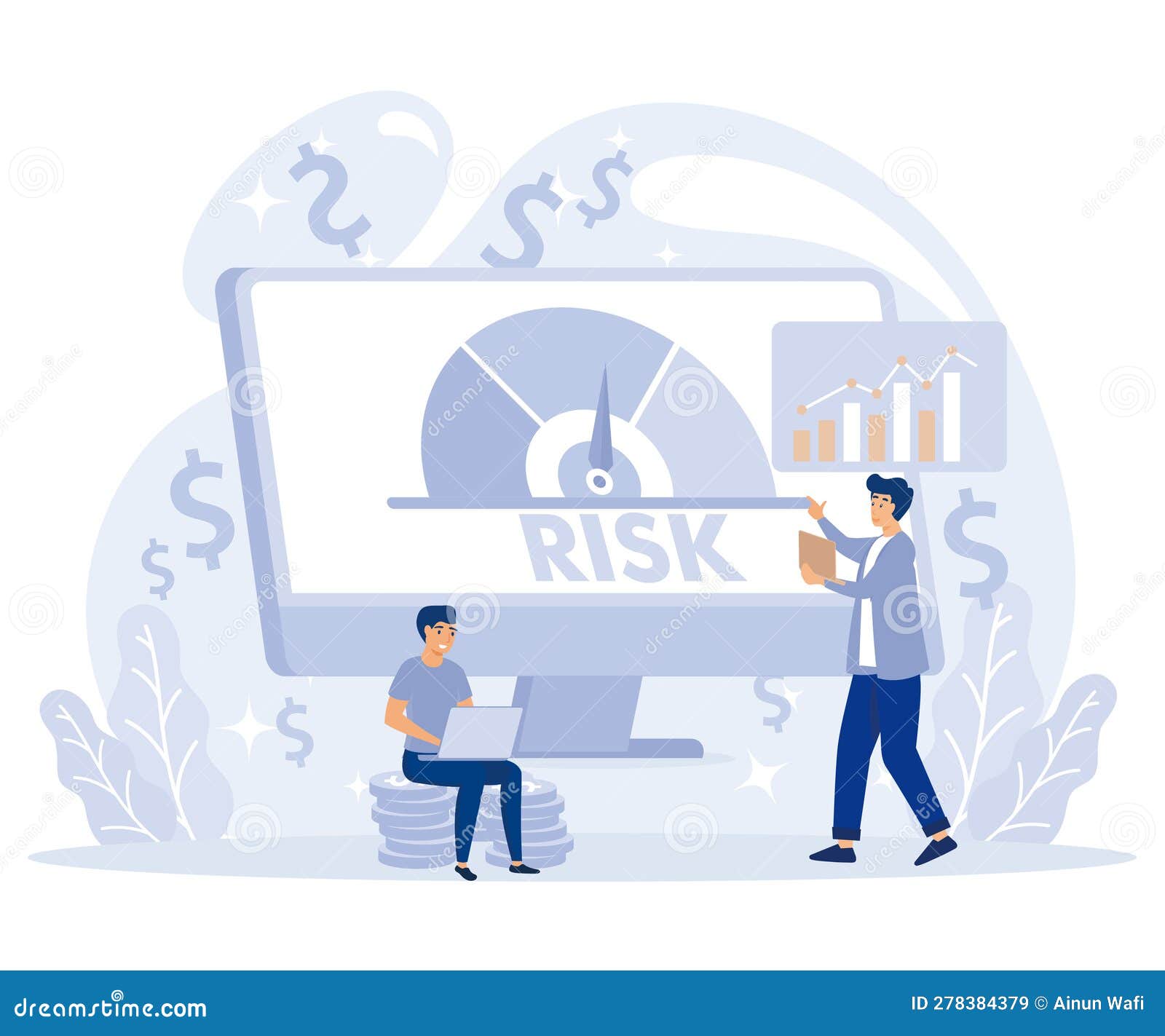 Risk Management. Risk Assessment Concept. Evaluate, Analysis Risk Stock ...