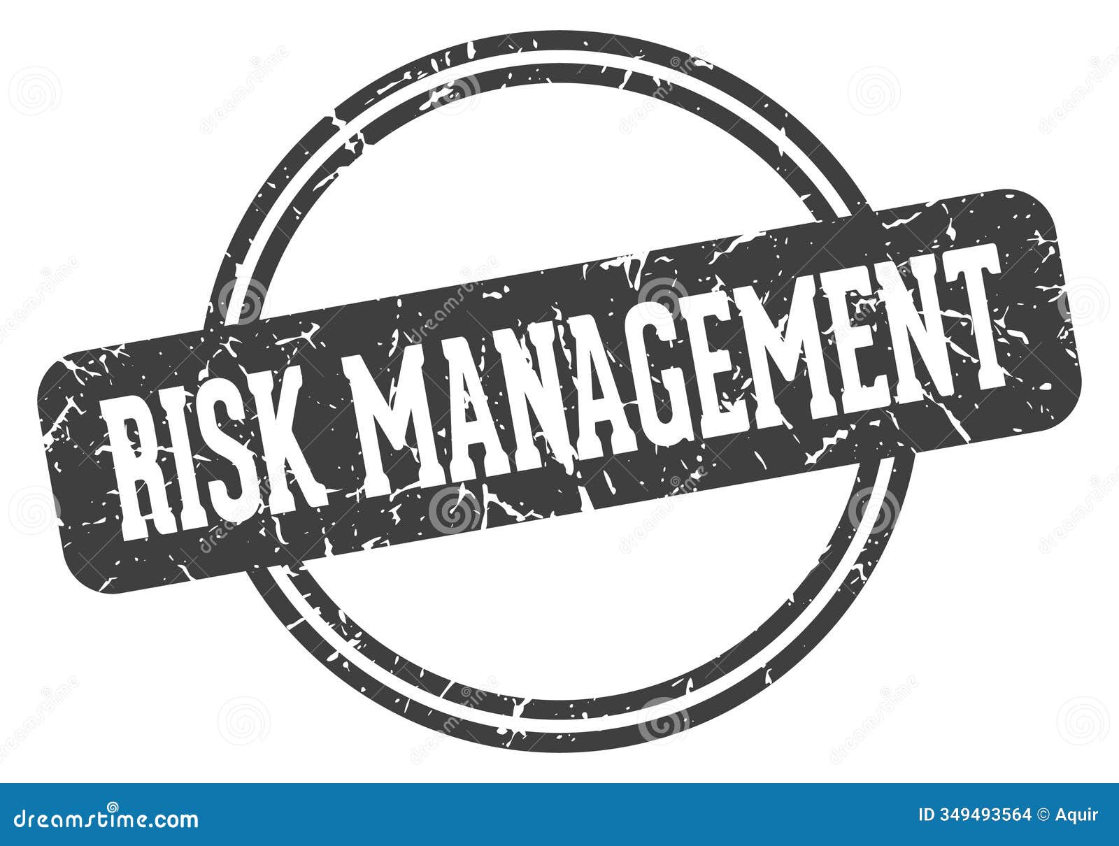 Risk management stamp stock vector. Illustration of isolated - 349493564