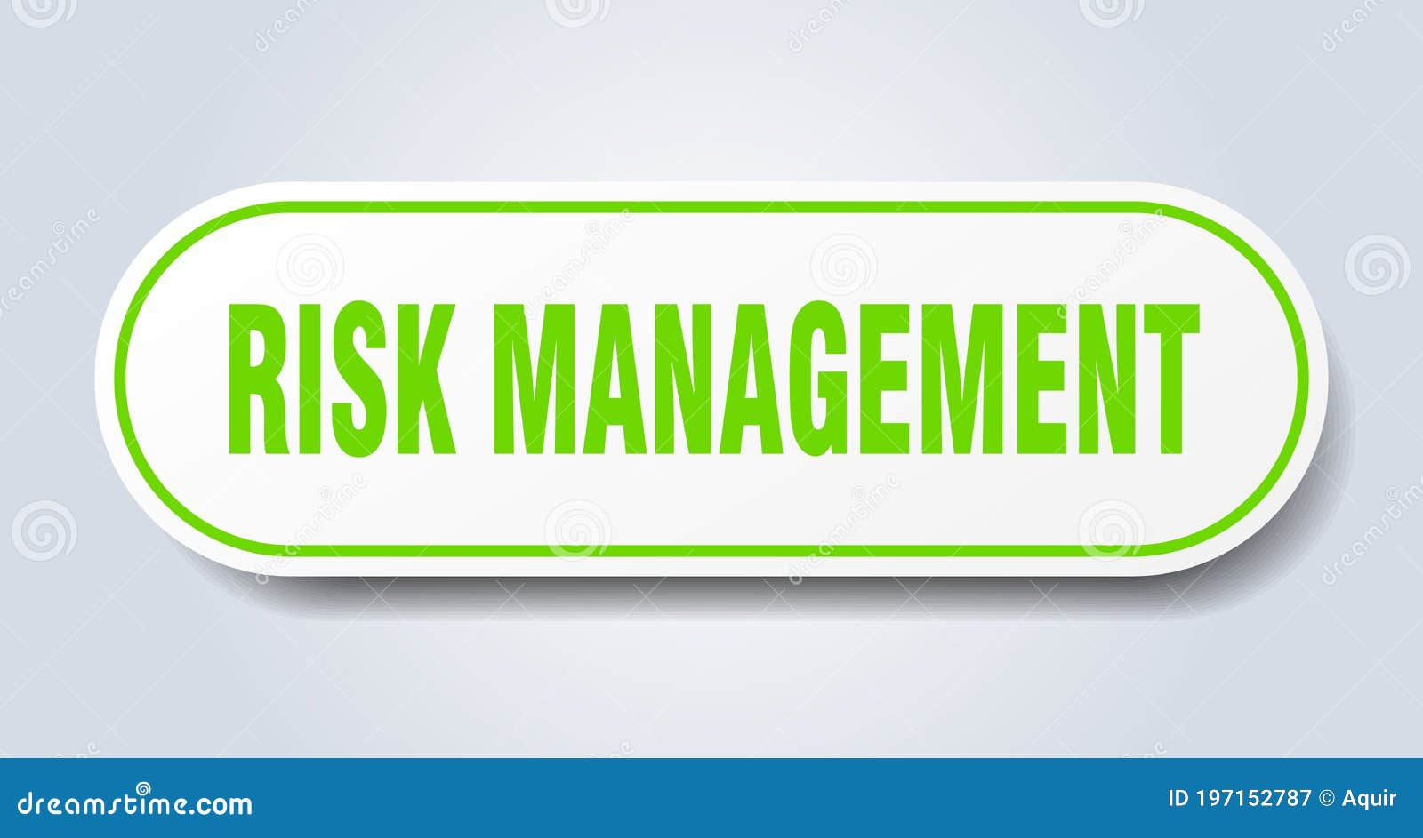 Risk management sticker. stock vector. Illustration of isolated - 197152787