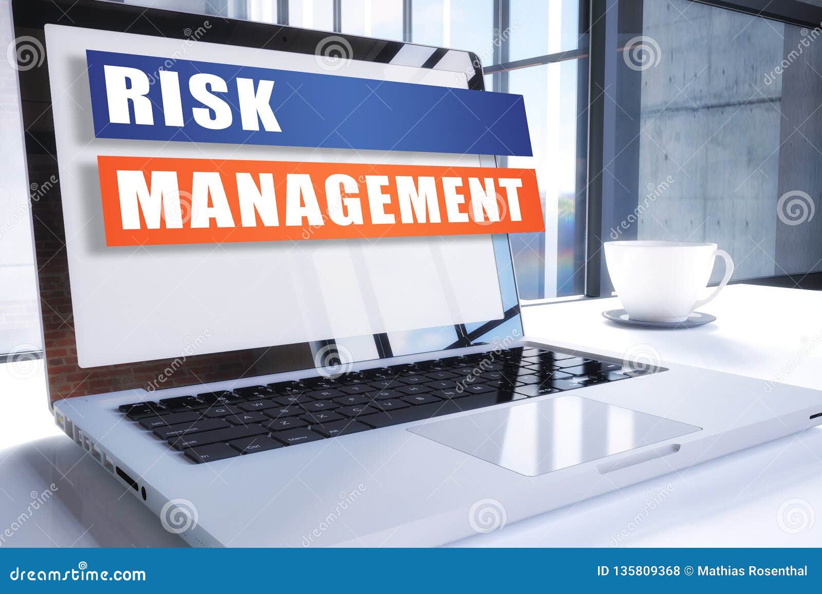 Risk Management stock illustration. Illustration of computer - 135809368