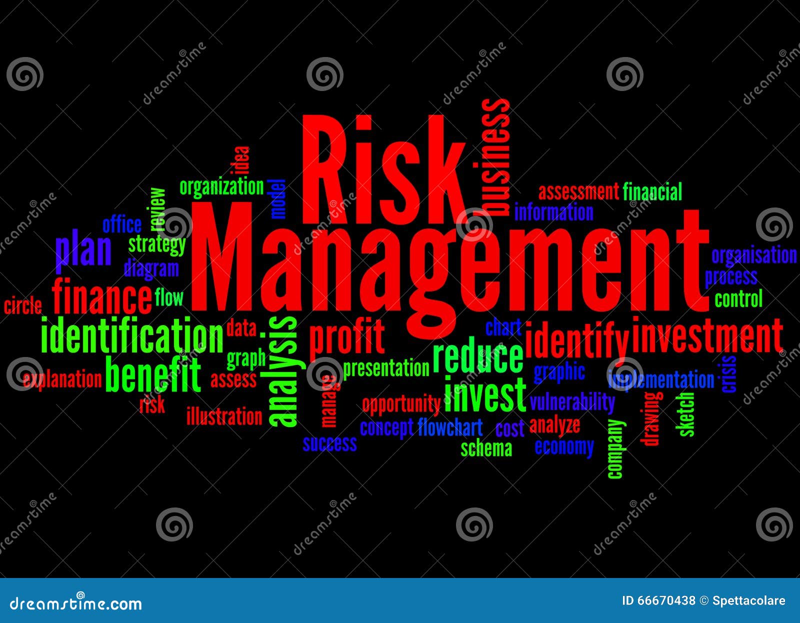 Risk Management, Word Cloud Concept 4 Stock Illustration - Illustration ...