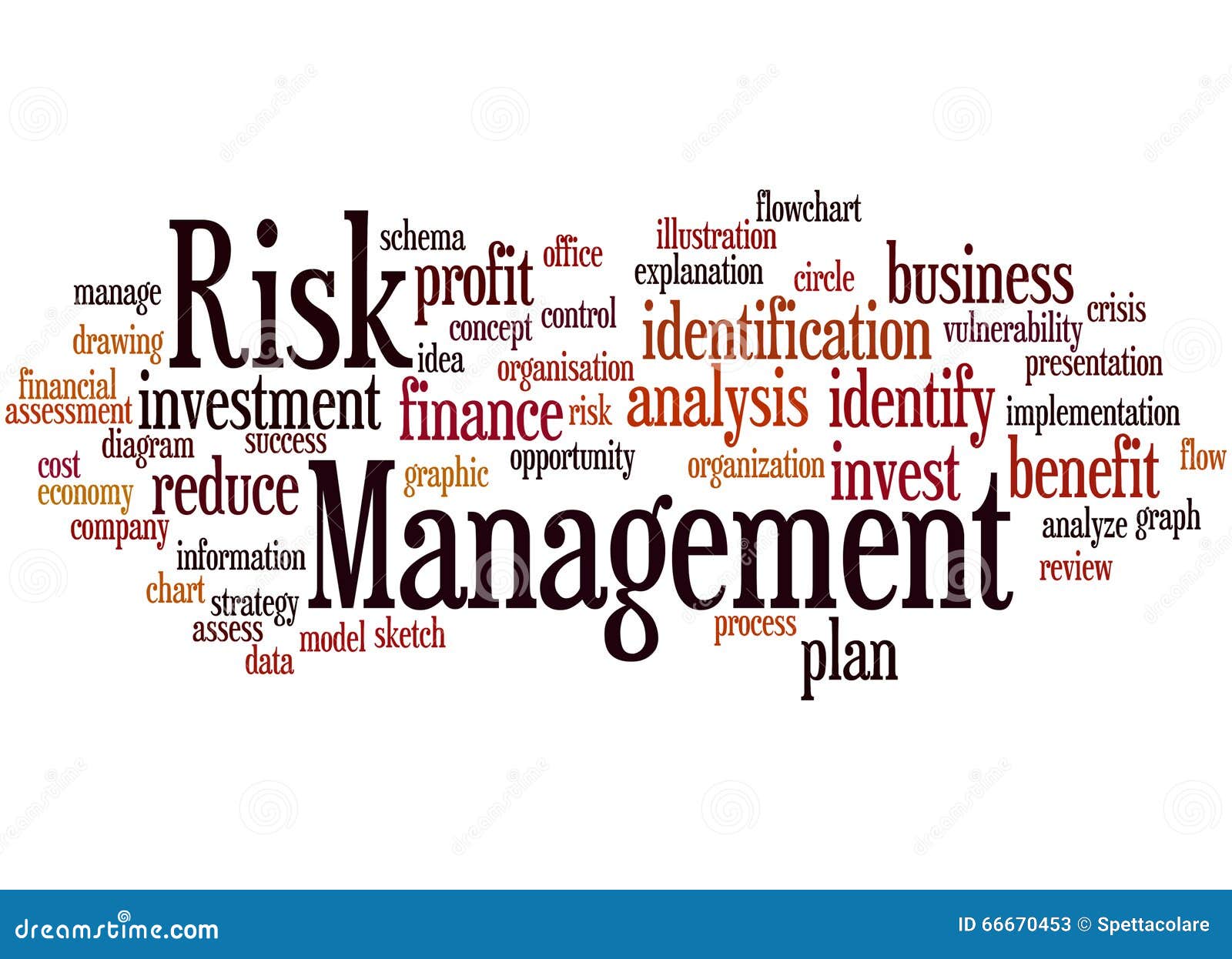 Risk Management, Word Cloud Concept 8 Stock Illustration - Illustration ...