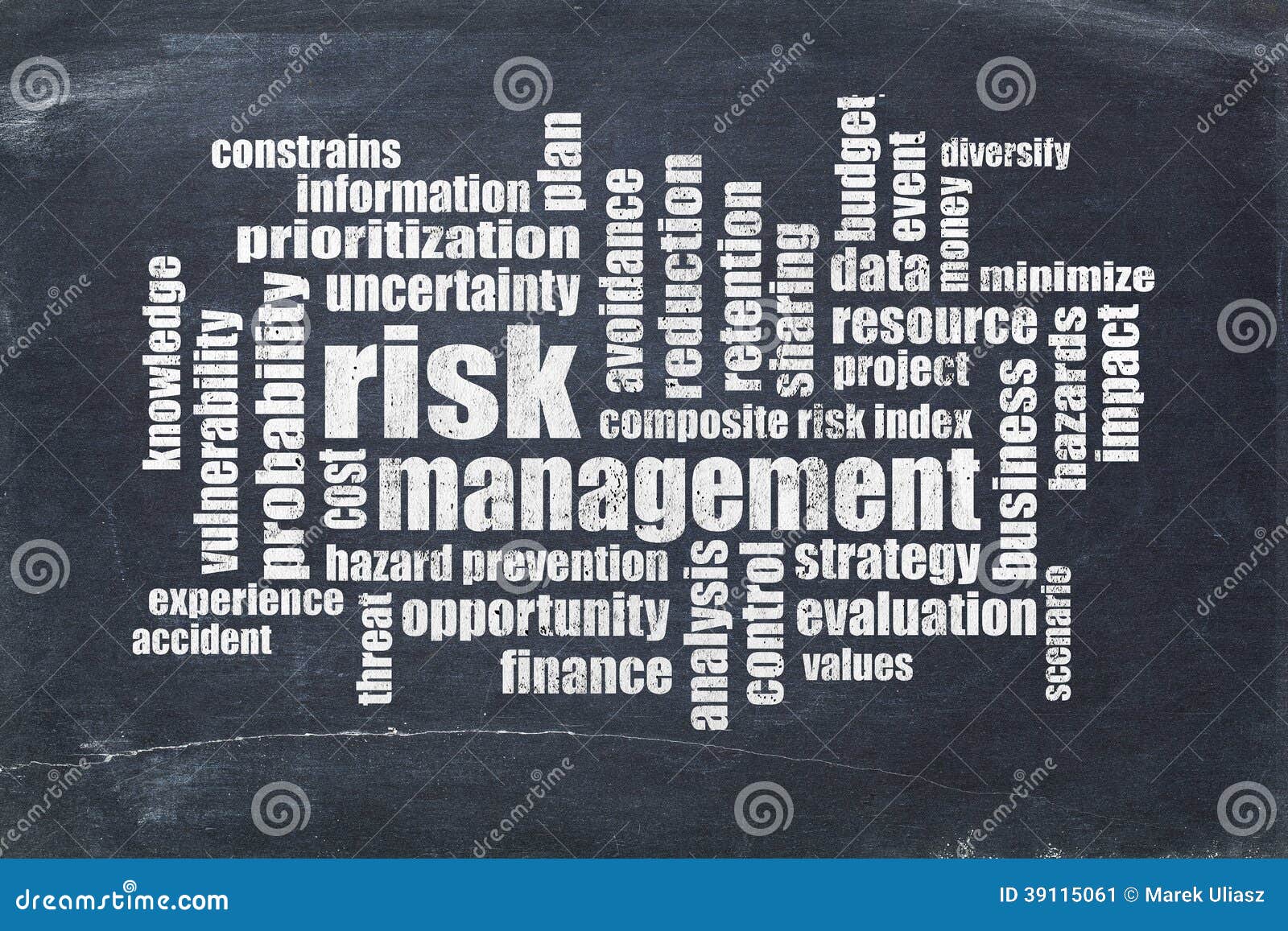 Risk management word cloud stock image. Image of strategy - 39115061
