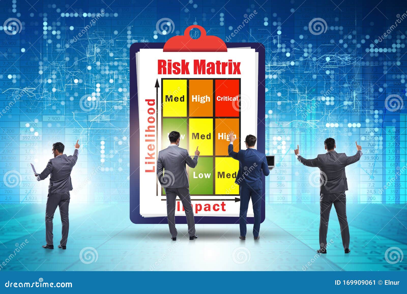 Risk Matrix Concept With Impact And Likelihood Royalty-Free Stock ...