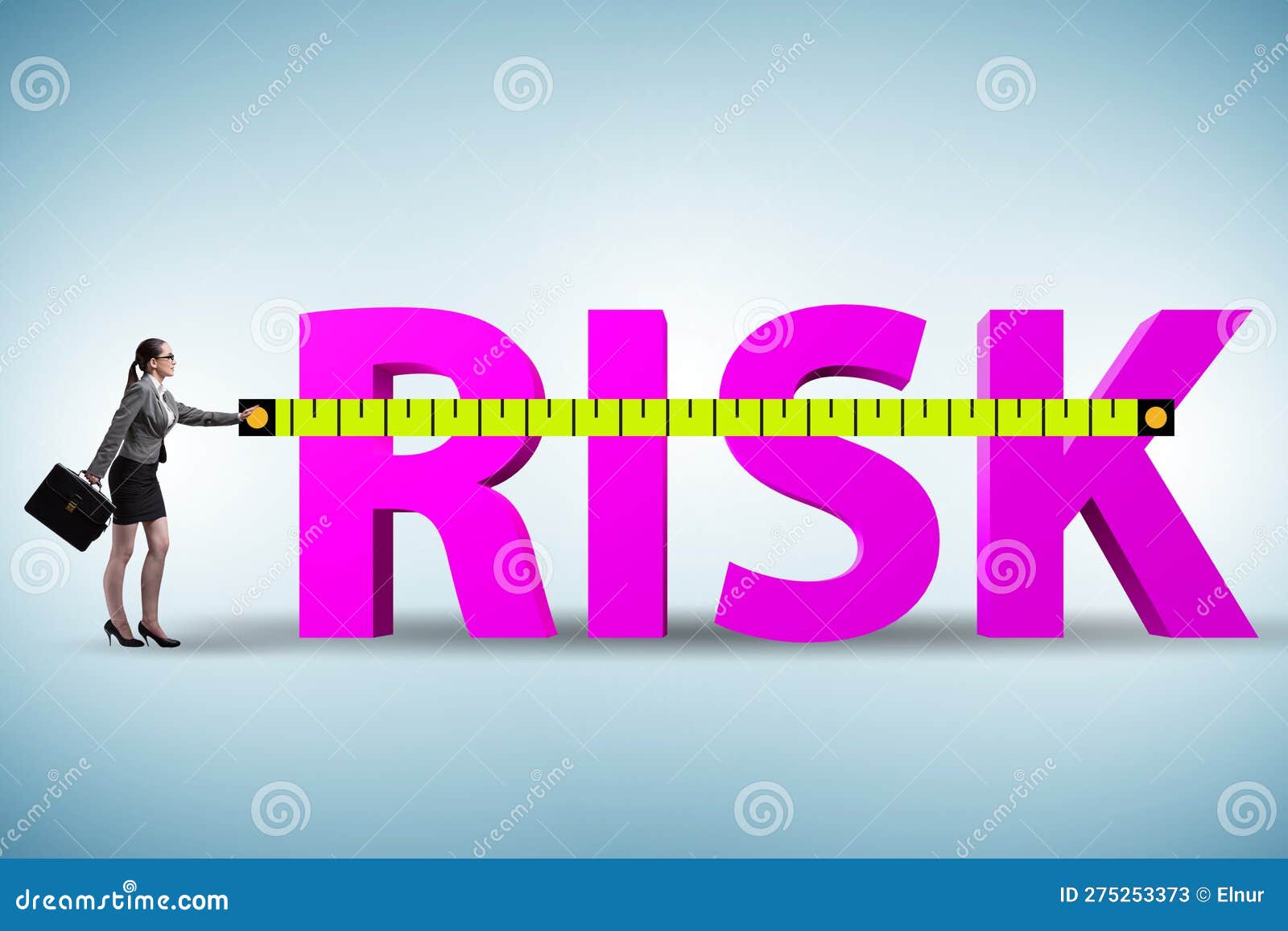 Risk Measurement and Assessment Concept Stock Image - Image of matrix ...