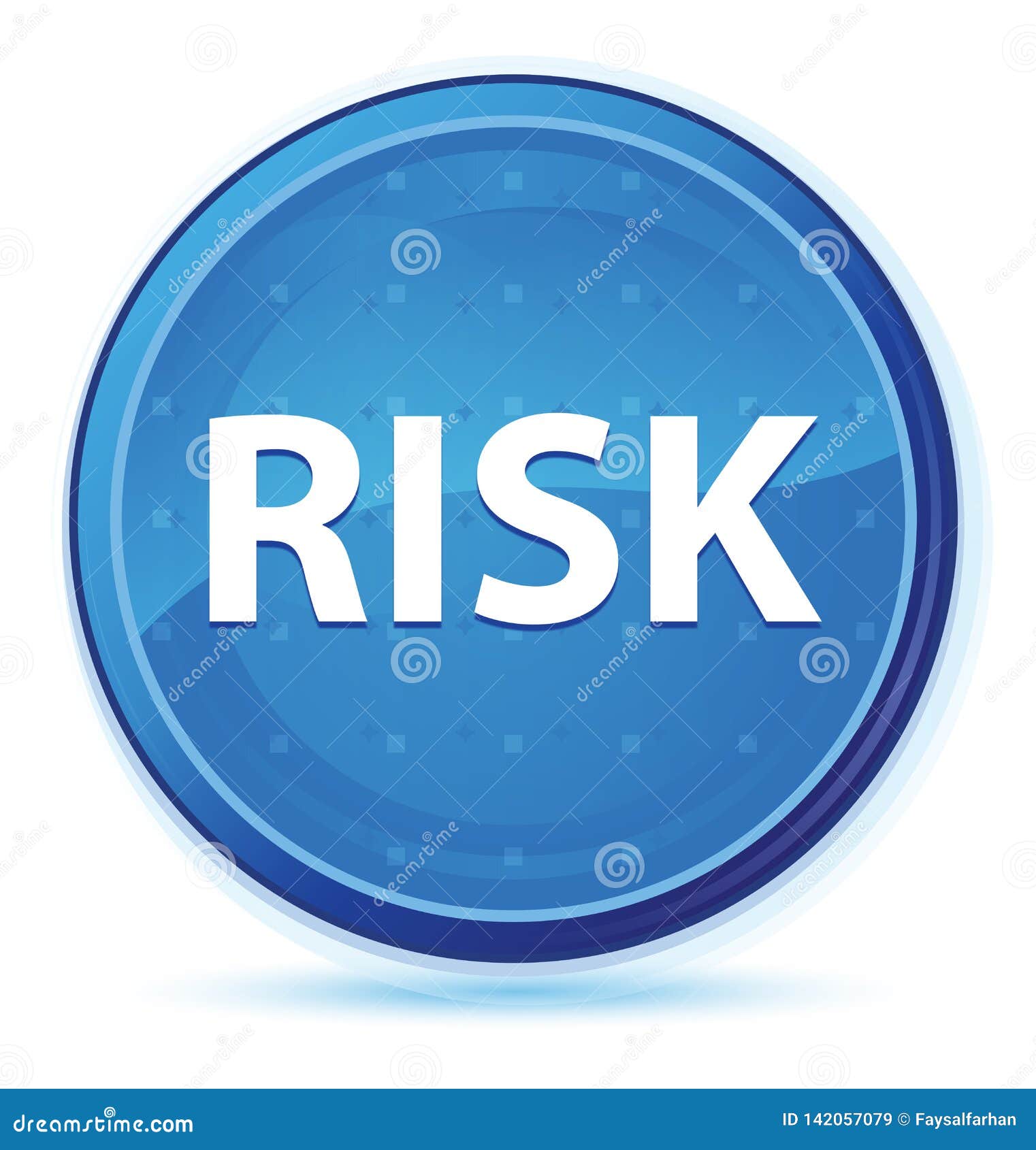 Risk Midnight Blue Prime Round Button Stock Vector - Illustration of ...