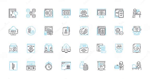 Risk Optimization Linear Icons Set. Strategy, Mitigation, Analysis ...