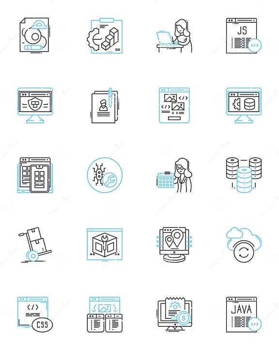 Risk Optimization Linear Icons Set. Strategy, Mitigation, Analysis ...