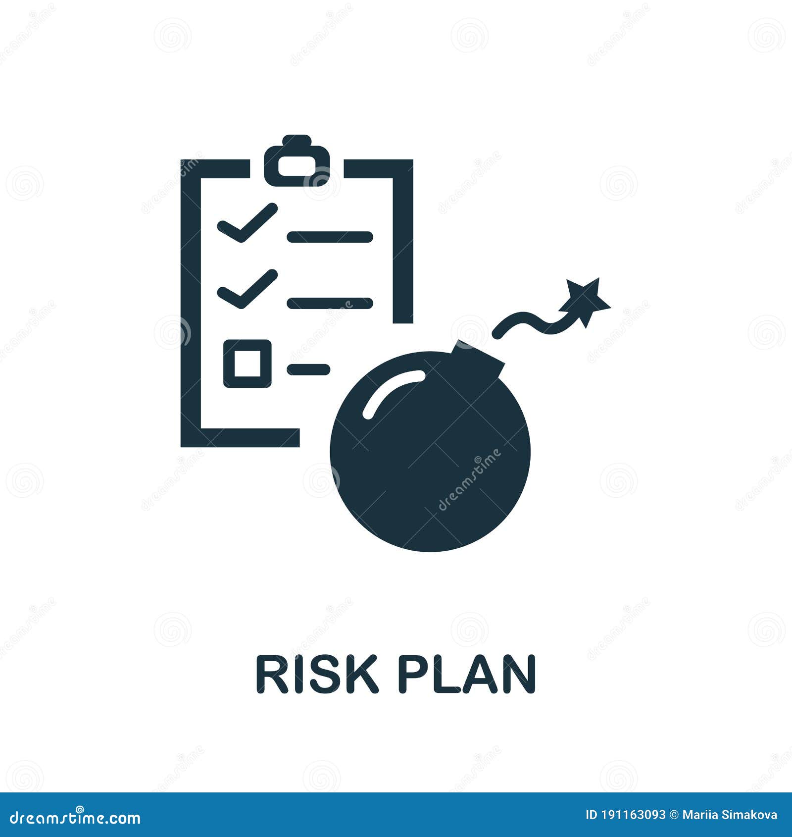 Risk Plan Icon. Simple Element from Risk Management Collection ...