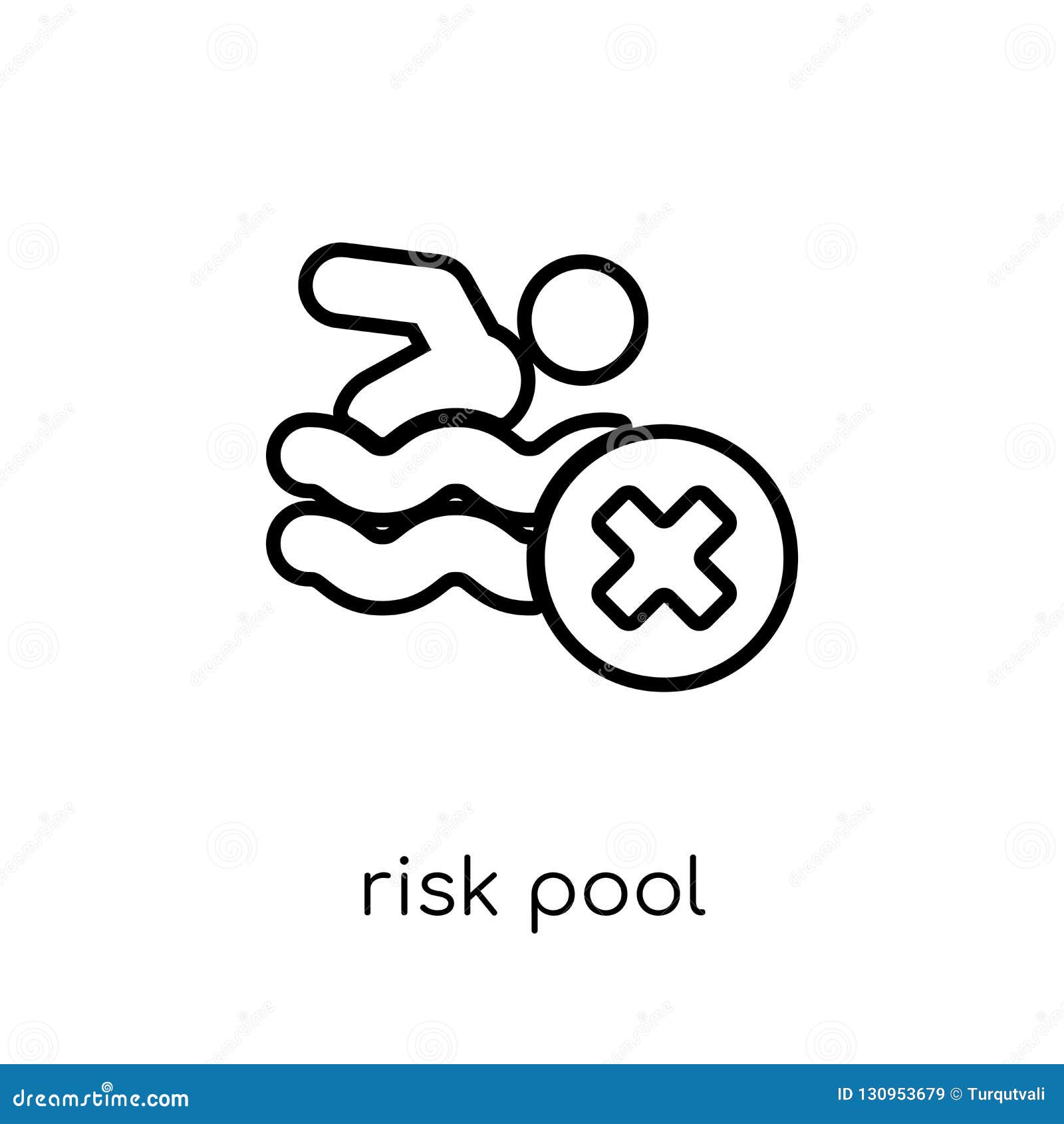 Risk Pool Icon. Trendy Risk Pool Logo Concept On White Background From ...