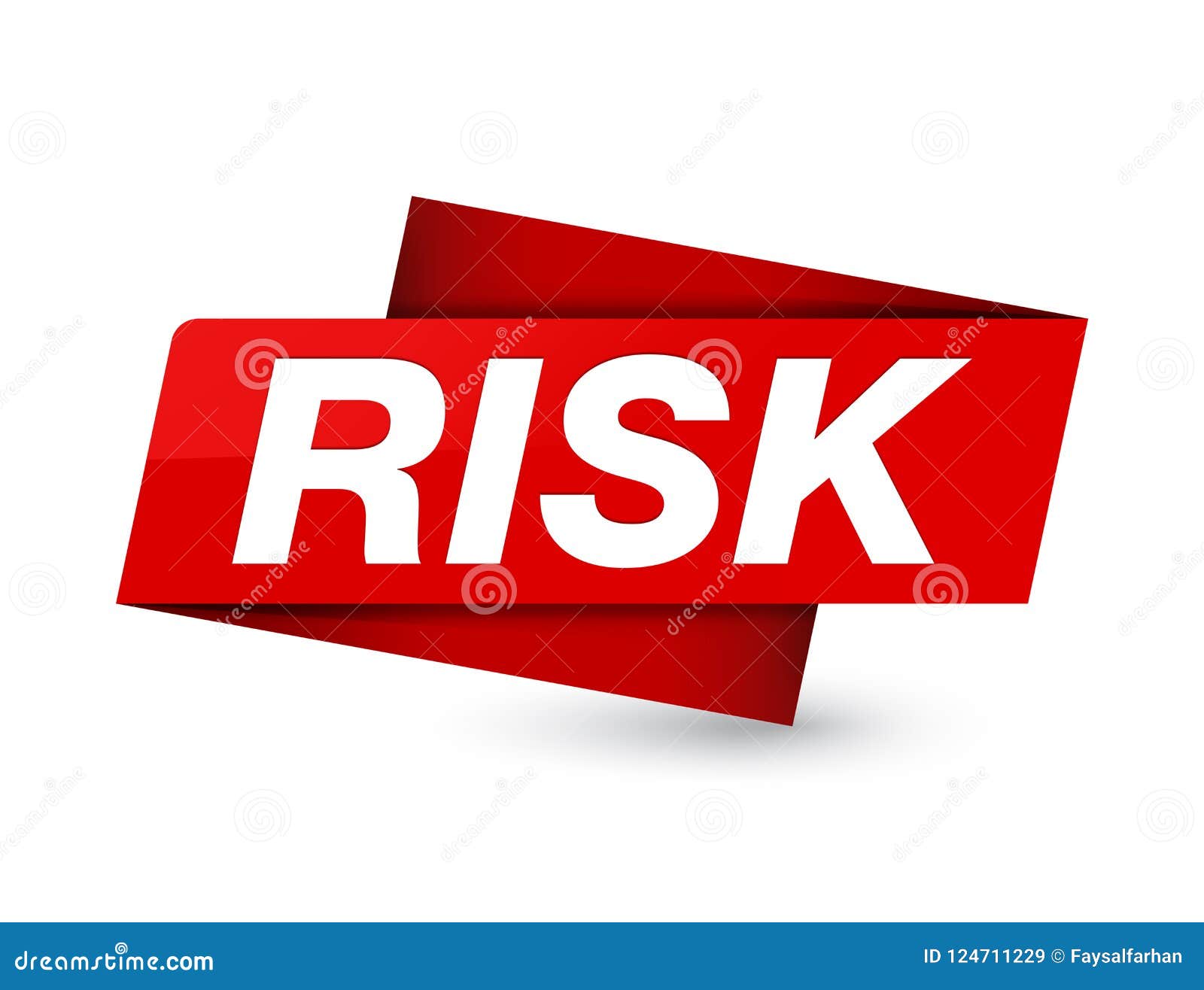 Risk premium red tag sign stock illustration. Illustration of threat ...