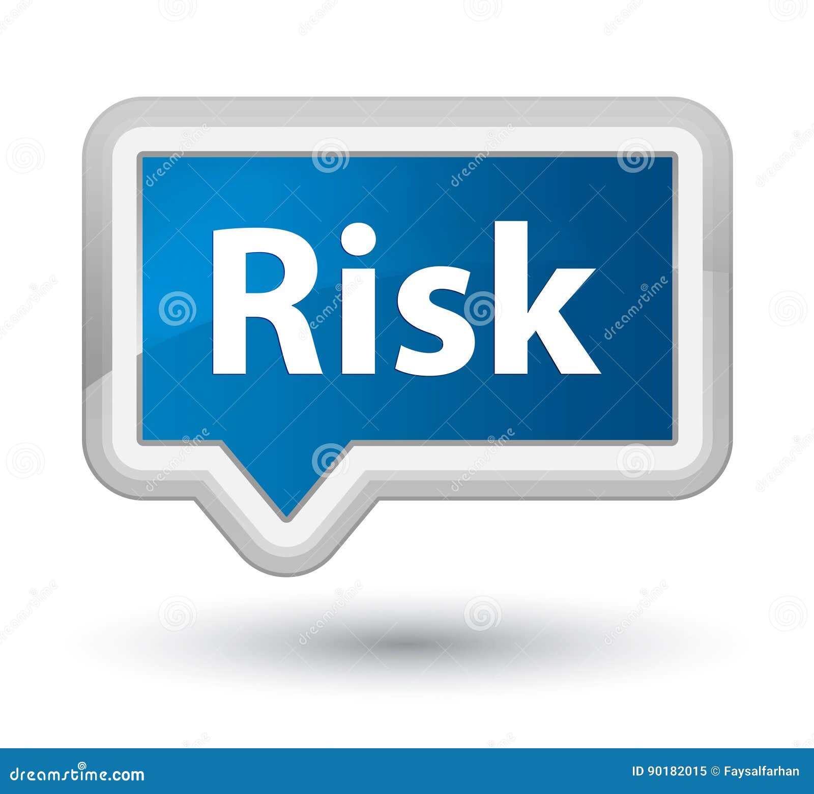 Risk Prime Blue Banner Button Stock Illustration - Illustration of ...