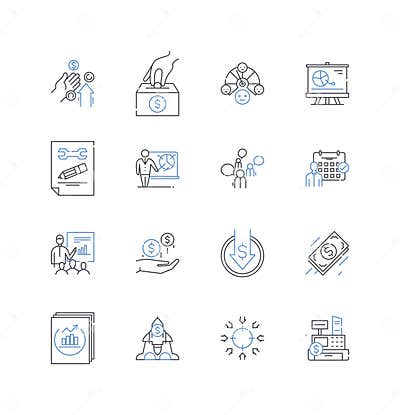 Risk Process Line Icons Collection. Assessment, Mitigation ...
