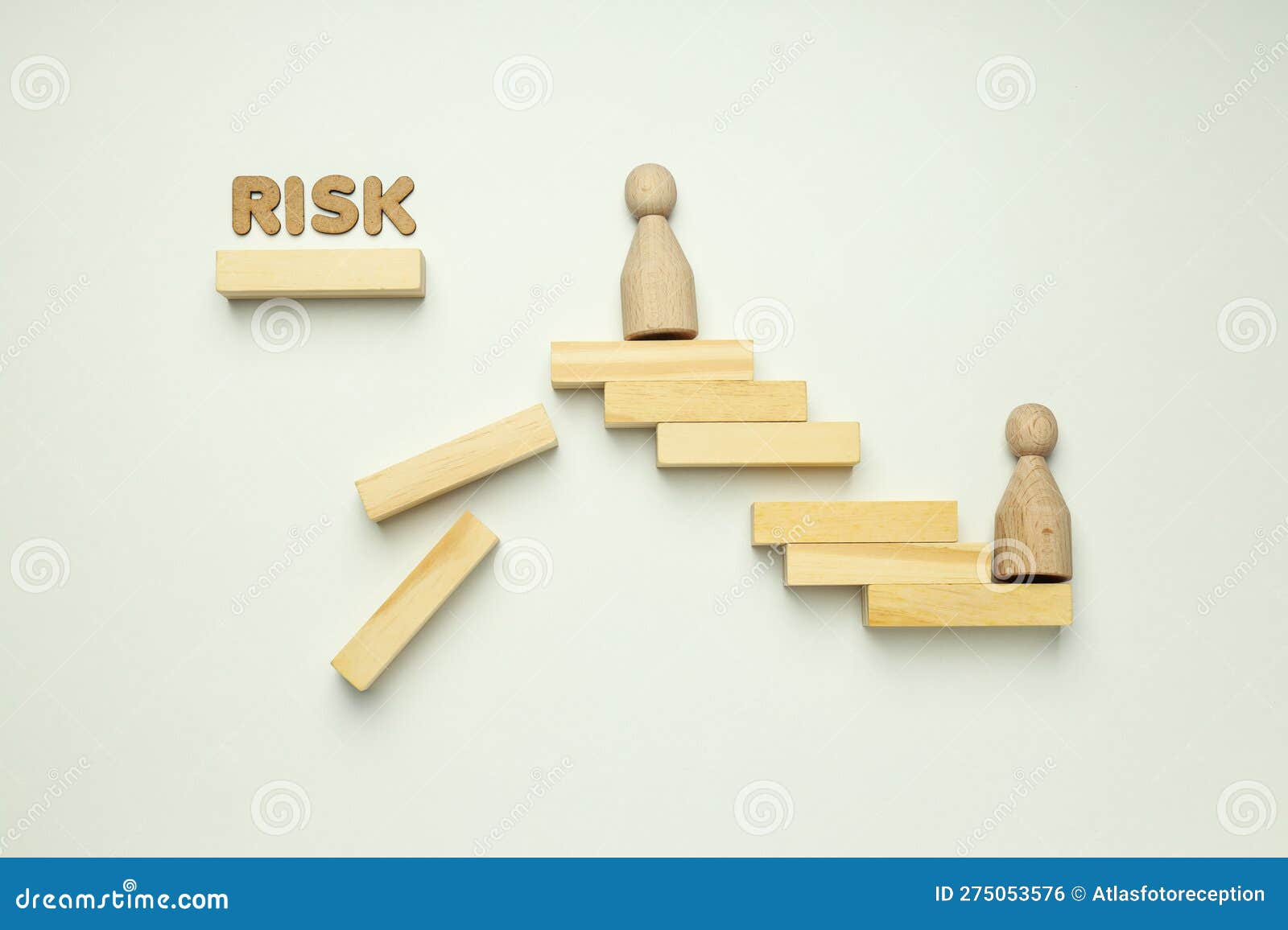 Risk Protection and Eliminating the Risk, Top View Stock Photo - Image ...
