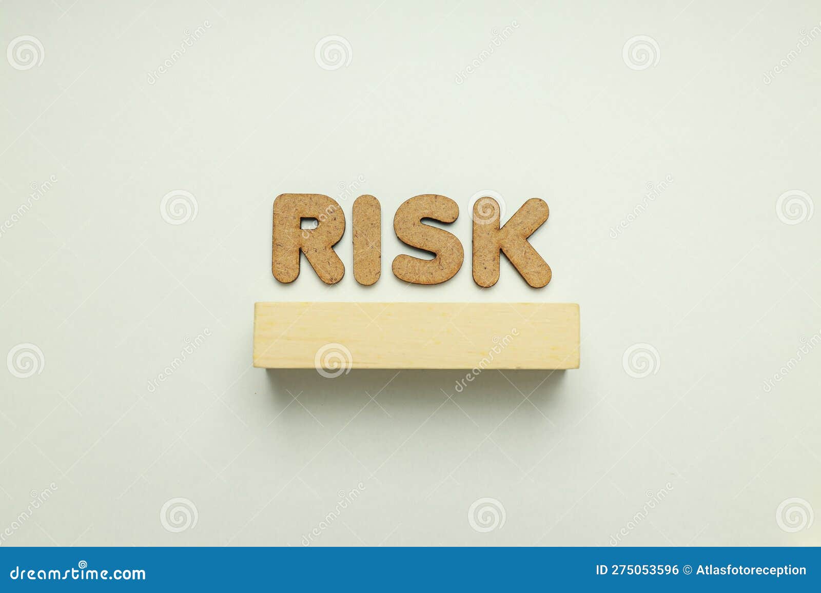 Risk Protection and Eliminating the Risk, Top View Stock Photo - Image ...